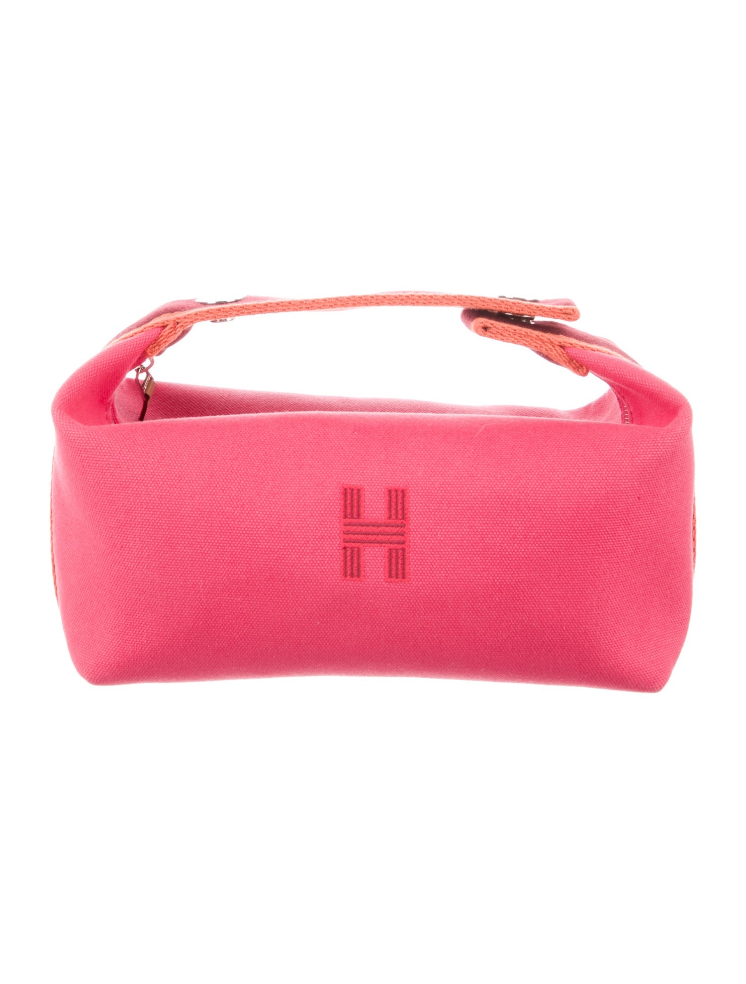 Hermès Small Toile Bride-A-Brac Toiletry Case - Pink Cosmetic Bags ...