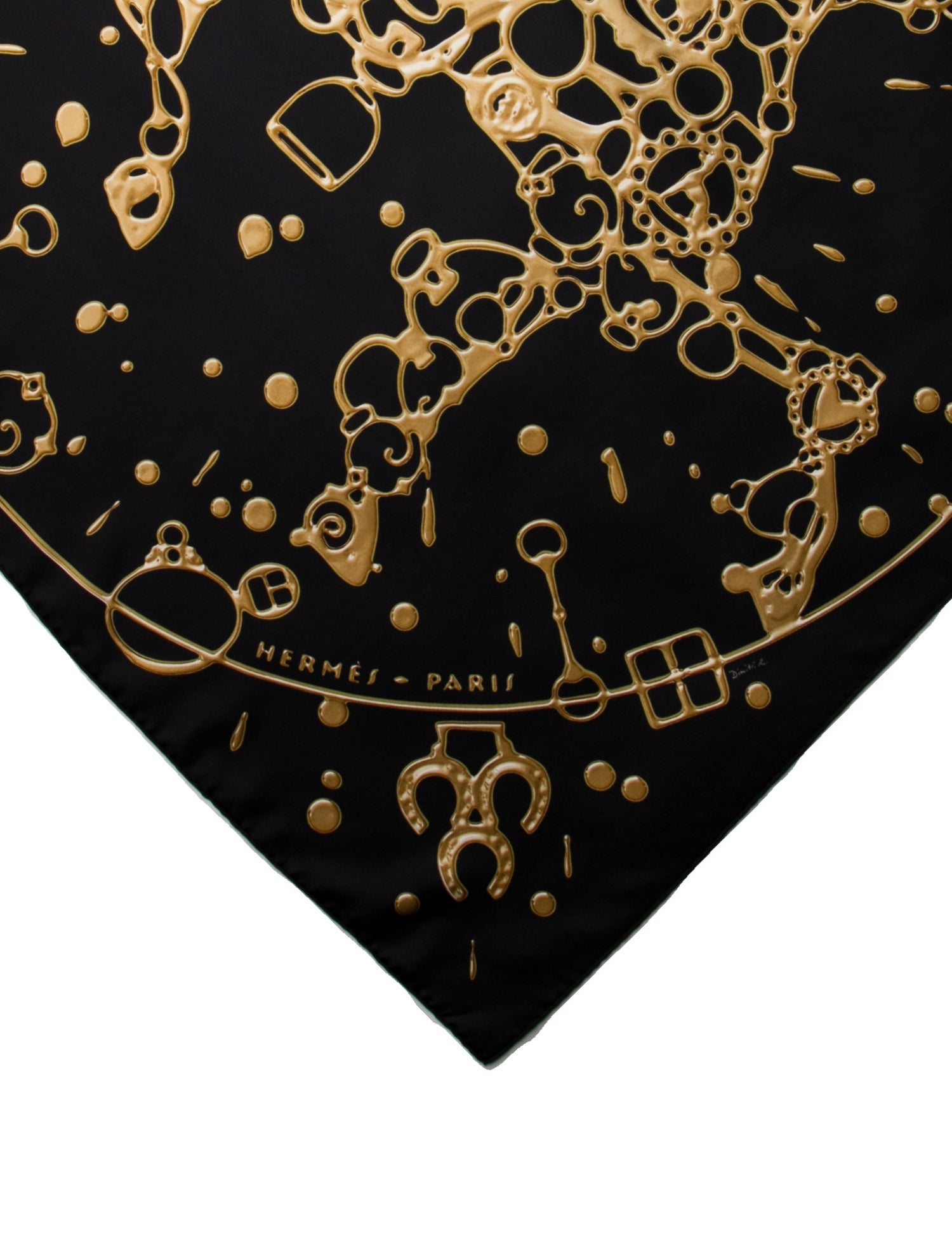 Hermès Cheval Fusion Silk Scarf w/ Tags - Black Scarves and Shawls ...