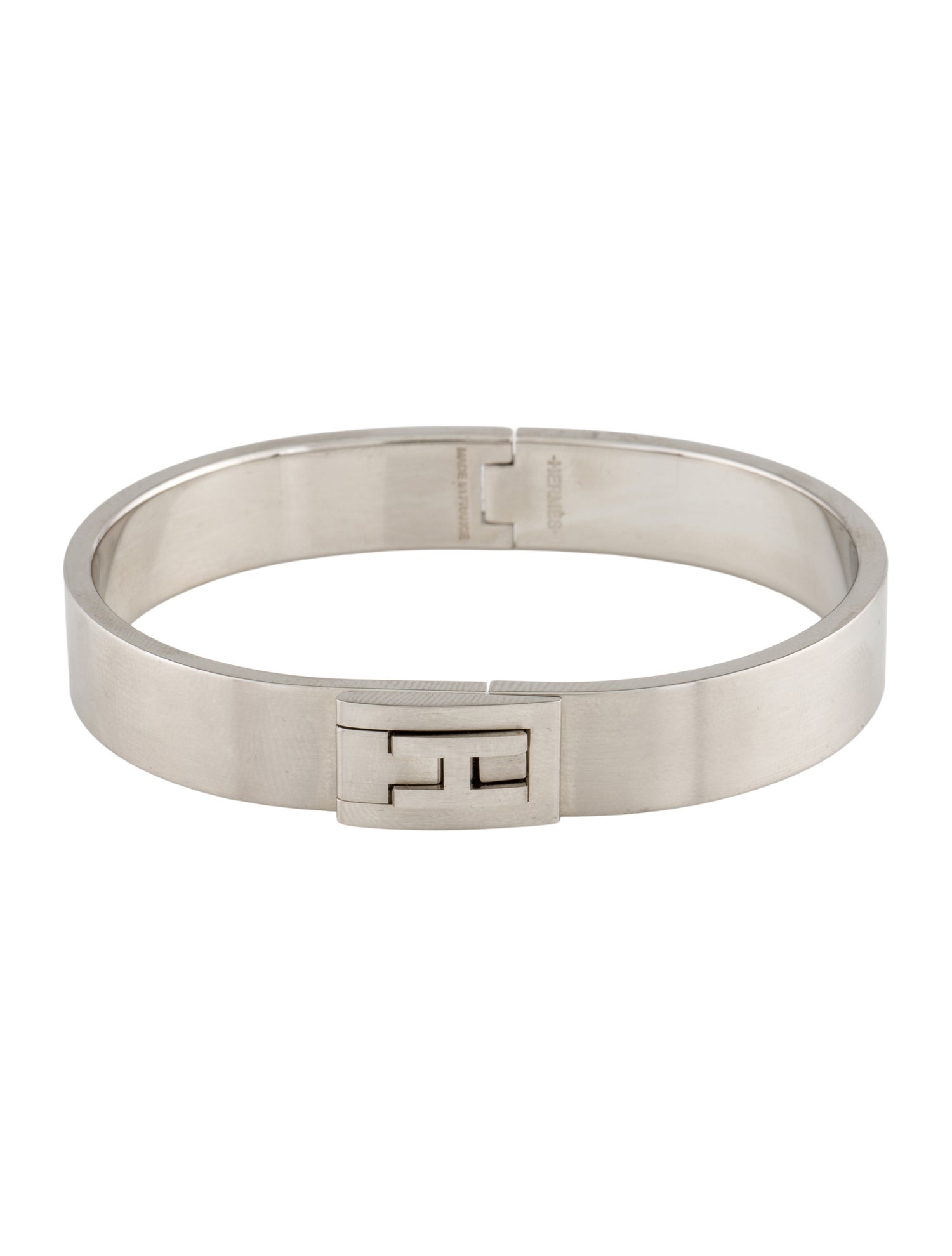 Hermès Jet Bracelet - Palladium-Plated Bangle, Bracelets - HER738658 ...