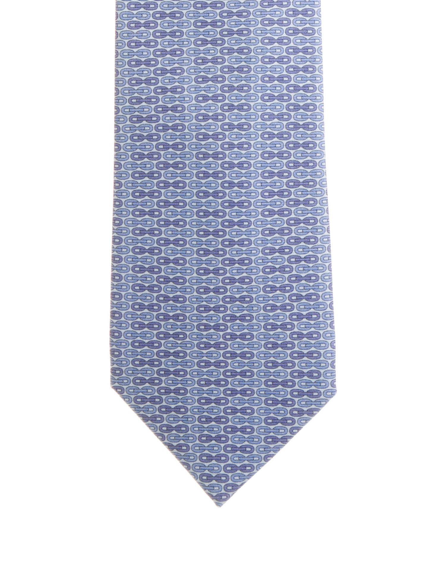 Hermès pattern silk tie - Blue Ties, Suiting Accessories - HER740159 | The RealReal