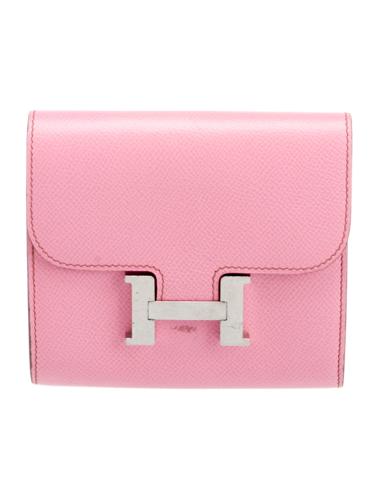 Hermès 2010 Constance Compact Wallet - Pink Wallets, Accessories ...