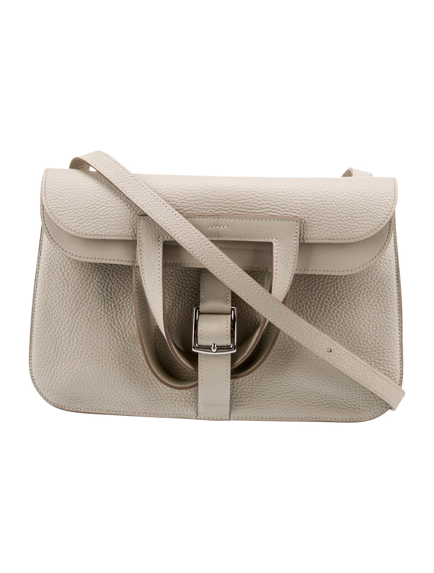 Hermès Clemence Halzan 31 - Neutrals Shoulder Bags, Handbags ...