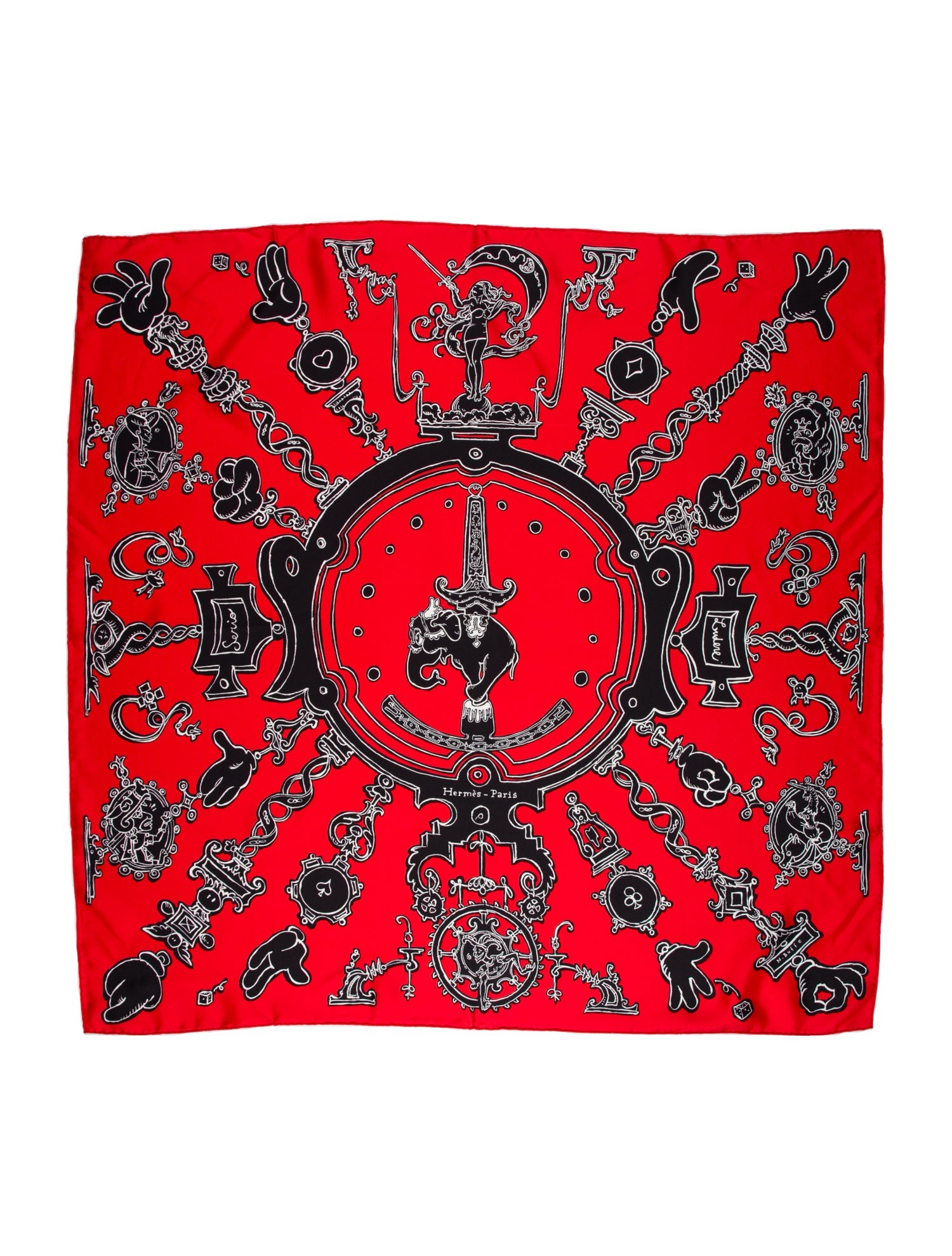 Hermès Serio Ludere Silk Scarf - Red Scarves and Shawls, Accessories ...