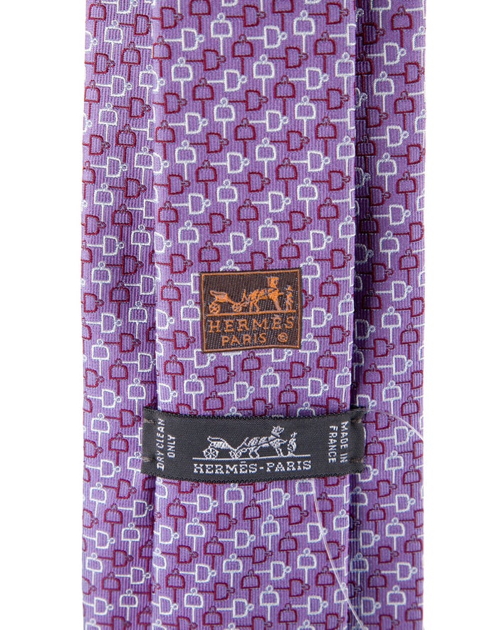 Hermès Pattern Print Tie - Purple Ties, Suiting Accessories - HER777560 ...