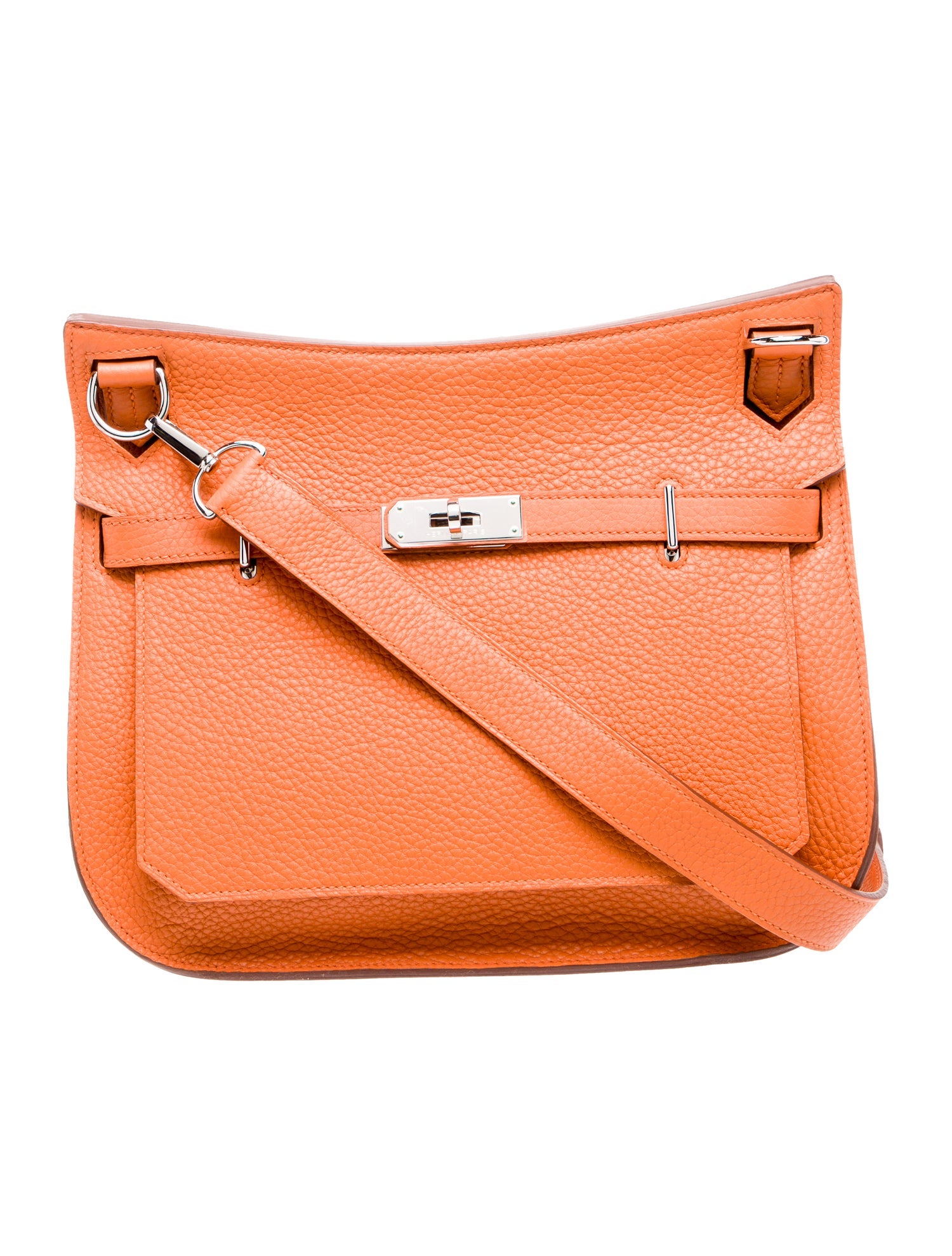 Hermès Clemence Jypsière 28 - Orange Crossbody Bags, Handbags ...