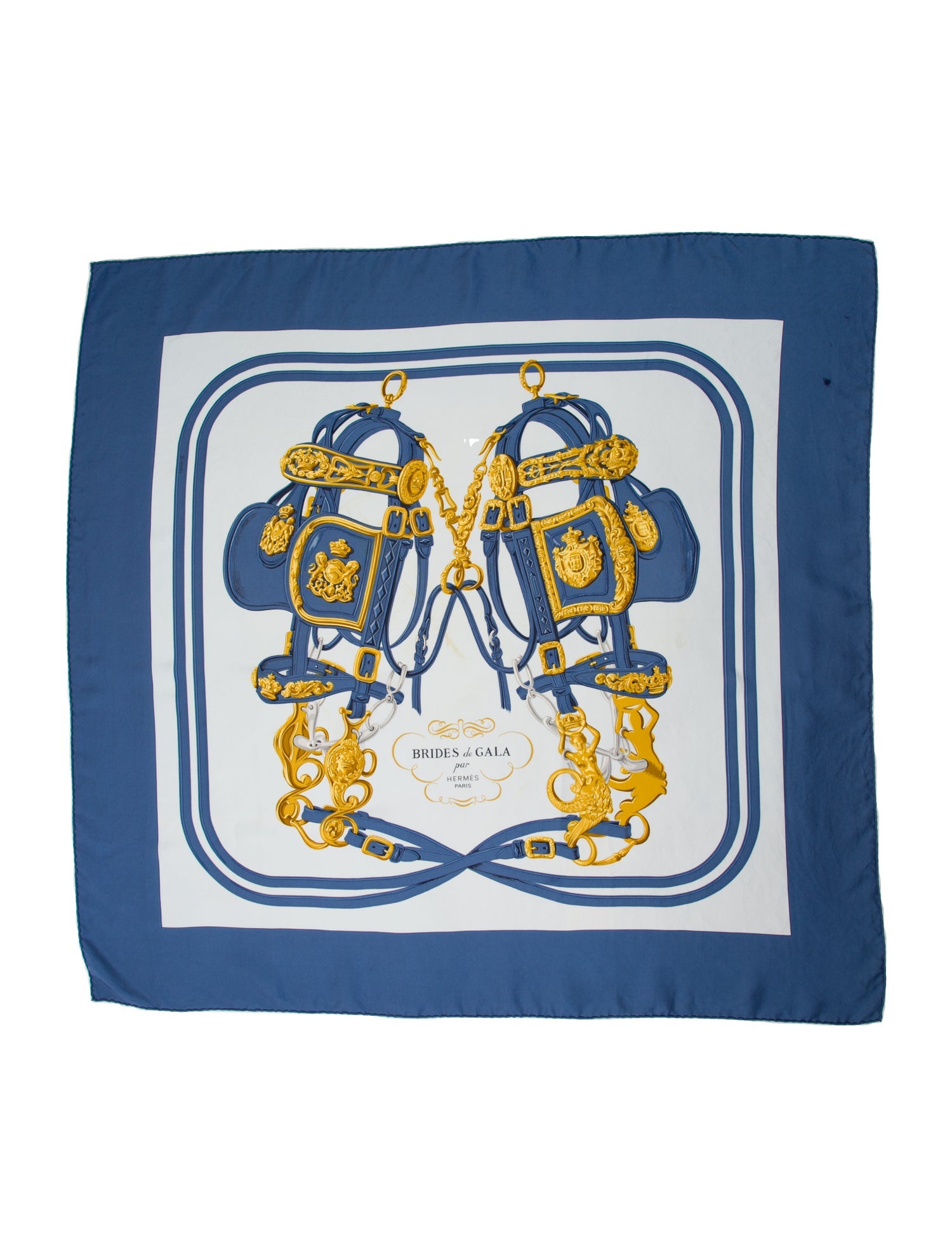 Hermès Brides de Gala Silk Scarf - Blue Scarves and Shawls, Accessories ...