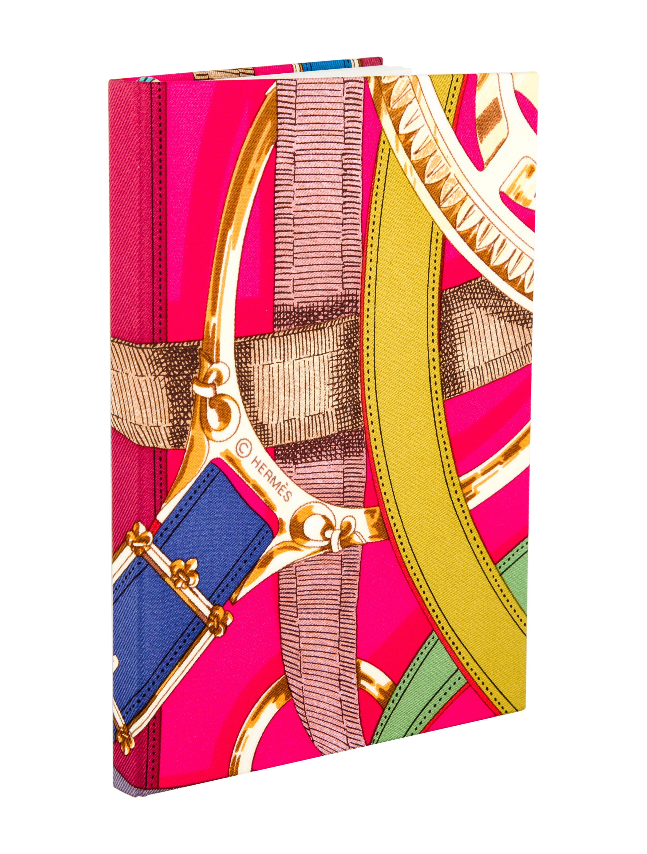 Hermès Silk Notebook - Pink Books, Stationery & Pens, Decor ...
