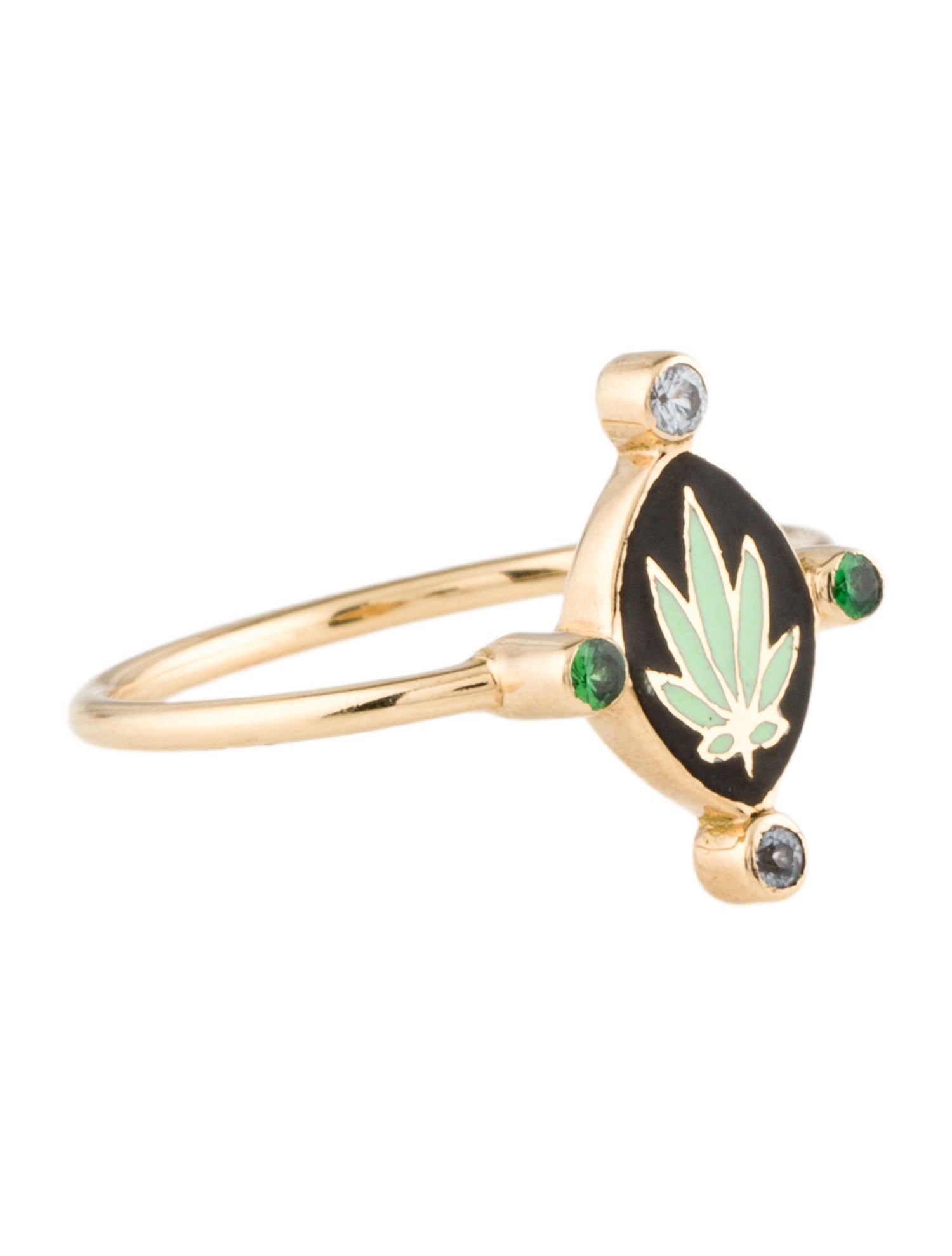 Ring Vintage 14K Diamond Cocktail Ring - 14K Yellow Gold Cocktail Ring ...