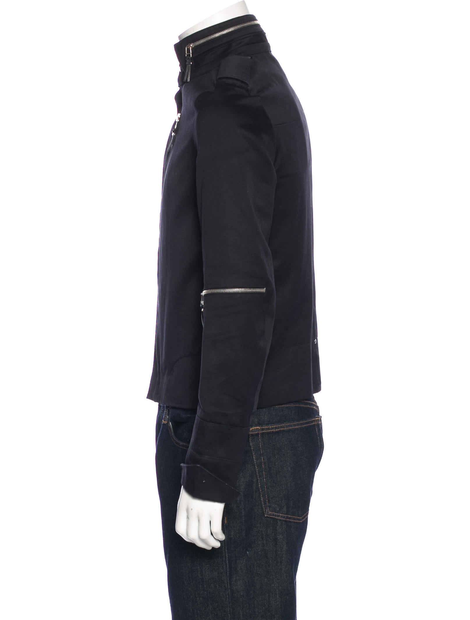Dior Homme 2003 Zip-Accented Woven Jacket - Blue Outerwear, Clothing ...