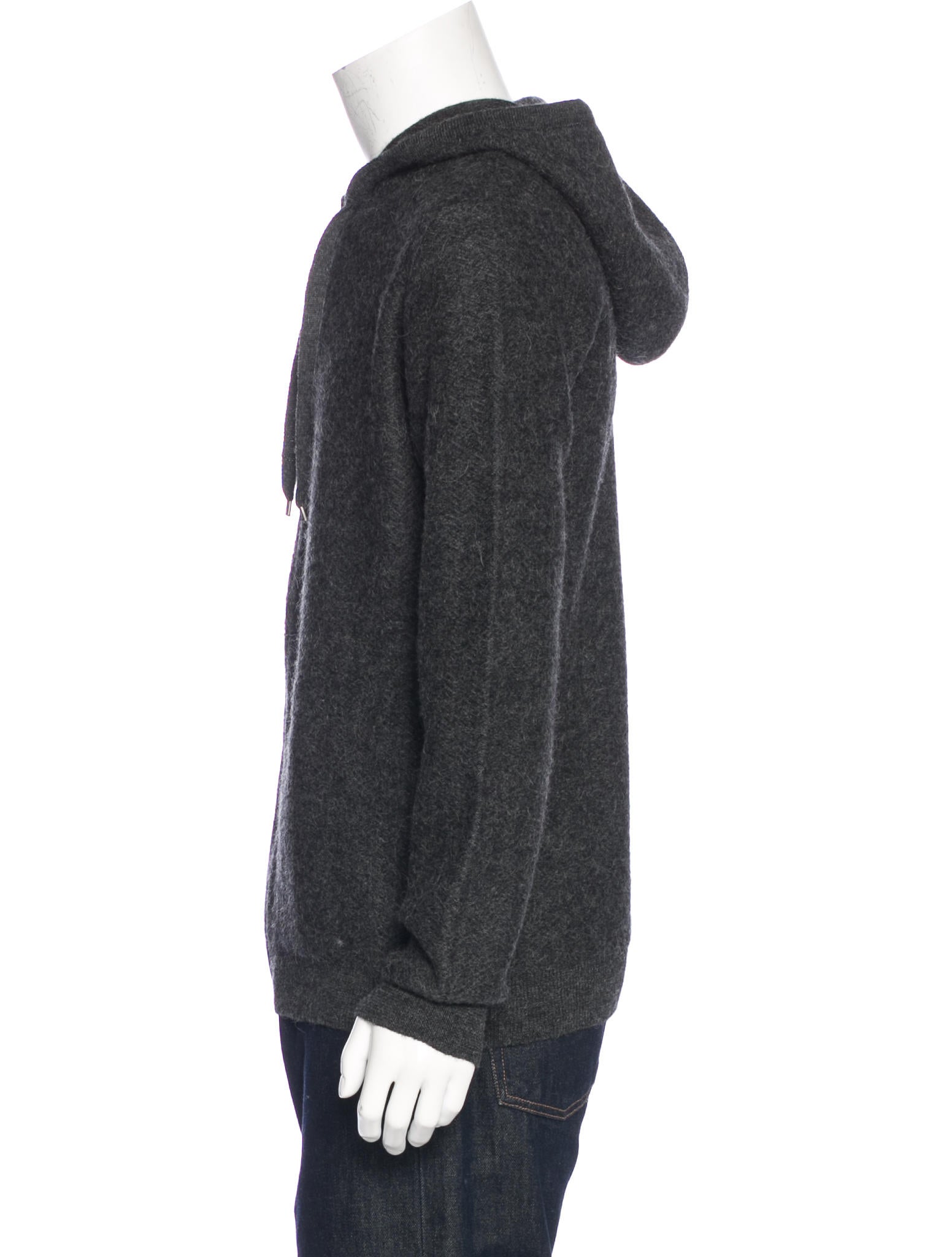 Dior Homme Alpaca & Wool Hoodie - Grey Sweatshirts & Hoodies, Clothing ...