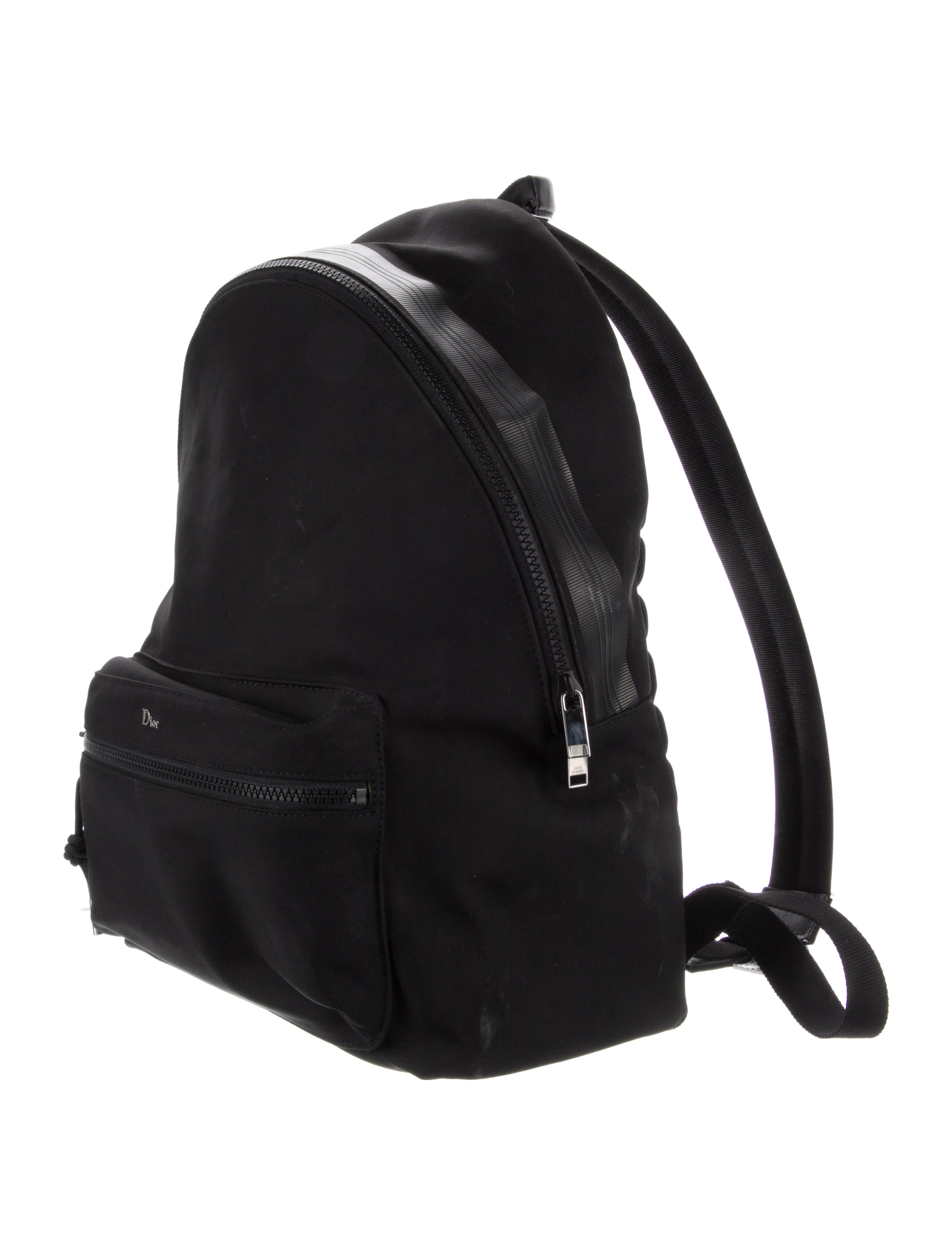 Dior Homme Leather-Trimmed Backpack - Black Backpacks, Bags - HMM45263 ...