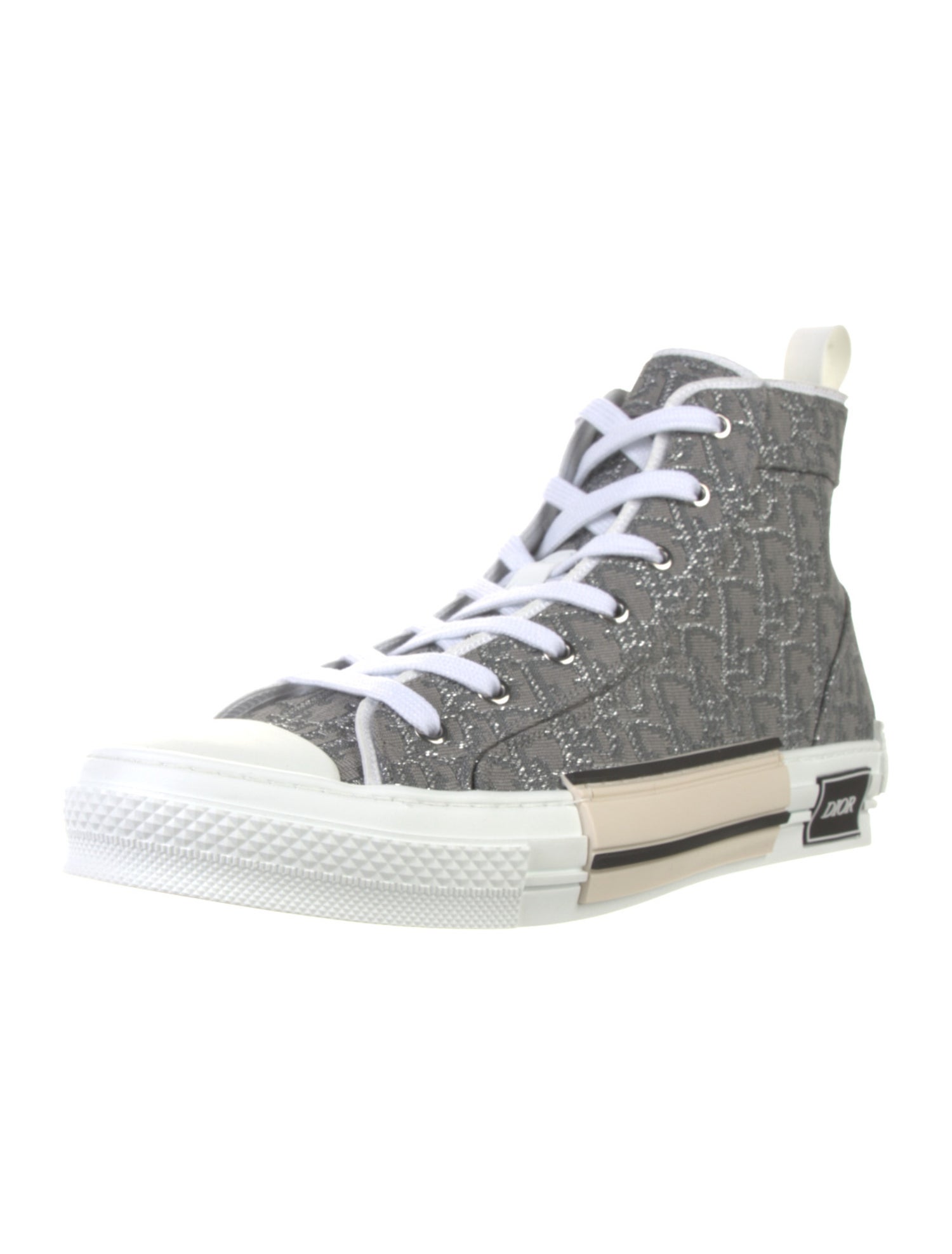 DIOR MEN Canvas Printed Sneakers w/ Tags - Grey Sneakers, Shoes ...