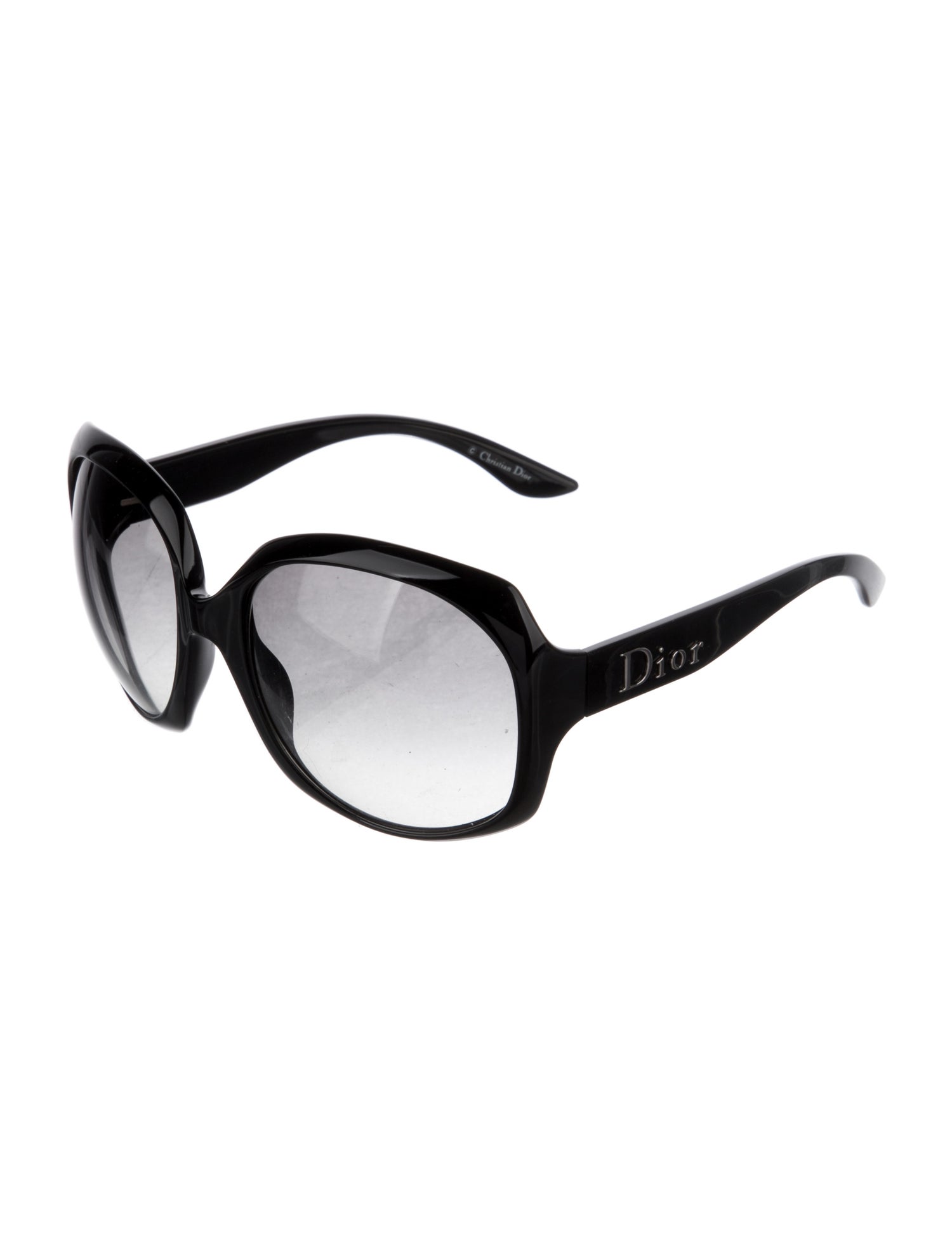 Christian Dior Glossy 1 Oversize Sunglasses Black Sunglasses Accessories Hmm49808 The