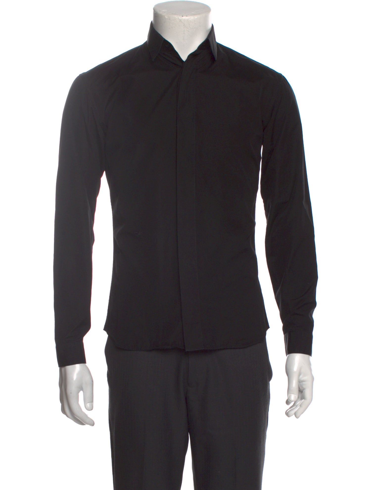 DIOR MEN 2024 Long Sleeve Dress Shirt - Black Dress Shirts, Clothing ...