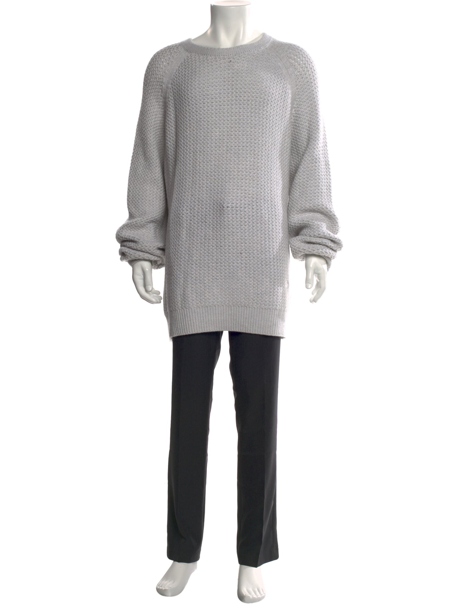 Dior Homme Cashmere Crew Neck Pullover - Grey Sweaters, Clothing ...