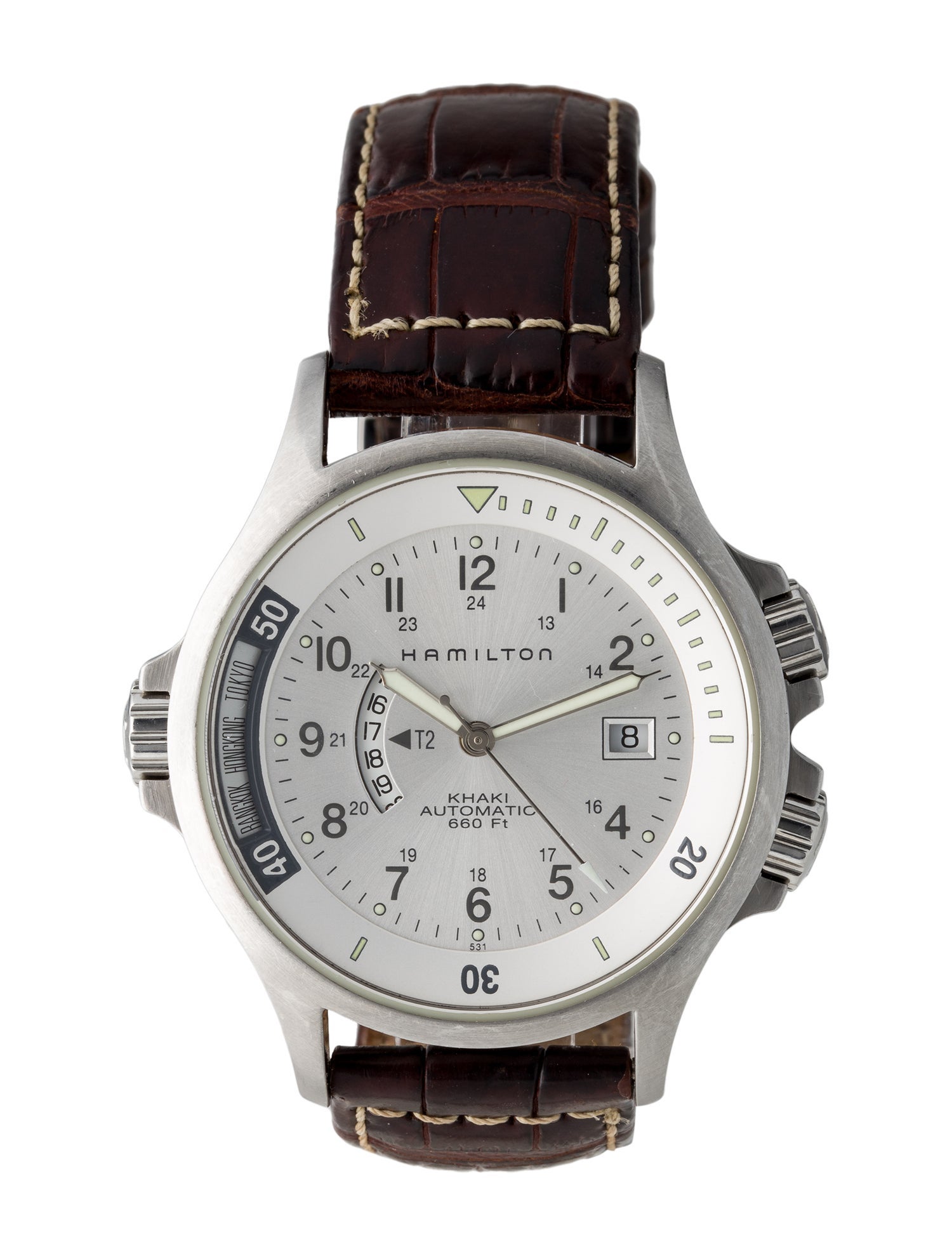 Hamilton Khaki GMT Watch - H776250 | The RealReal