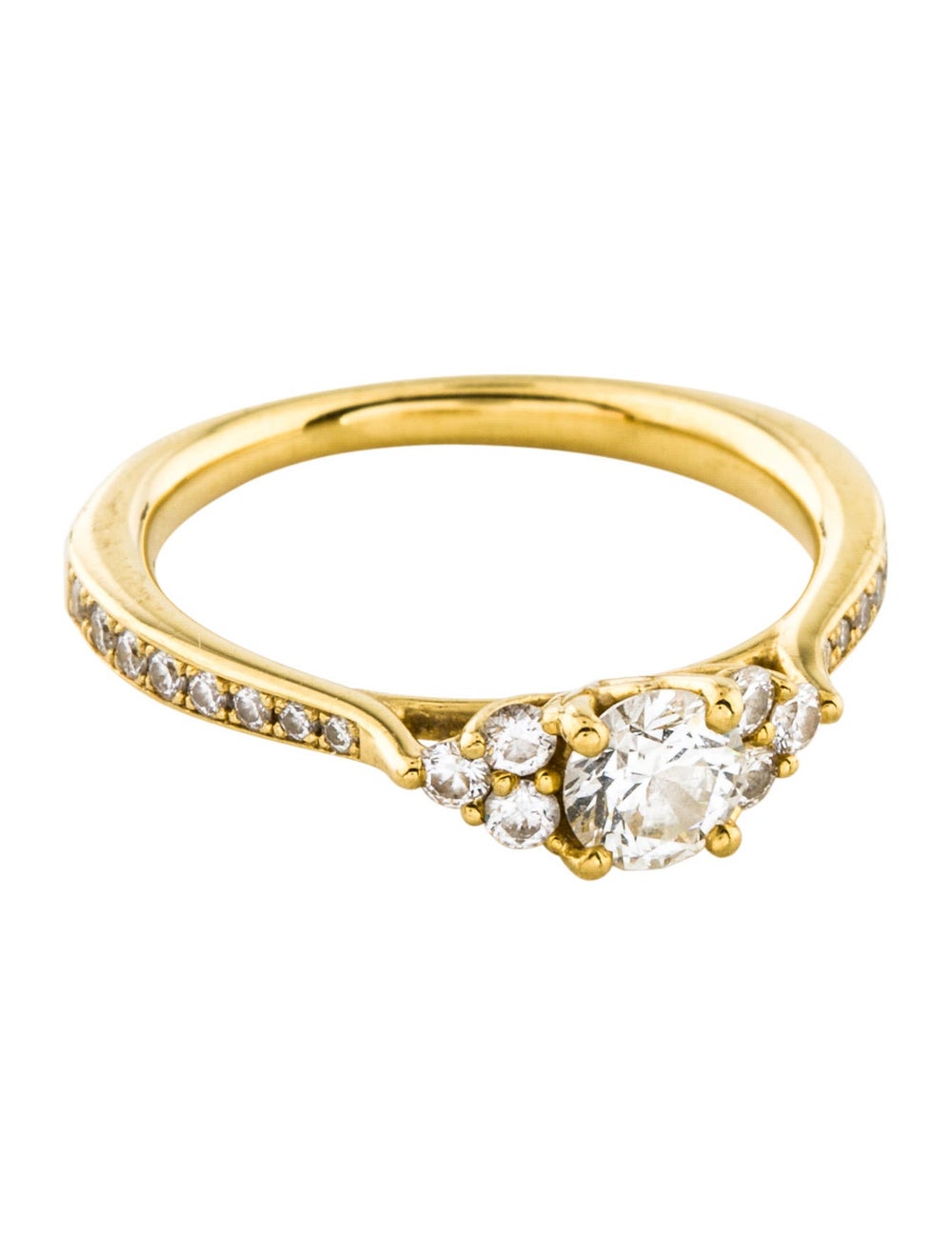 Hearts on Fire 18K Diamond Felicity Queen Anne Engagement Ring - 18K ...