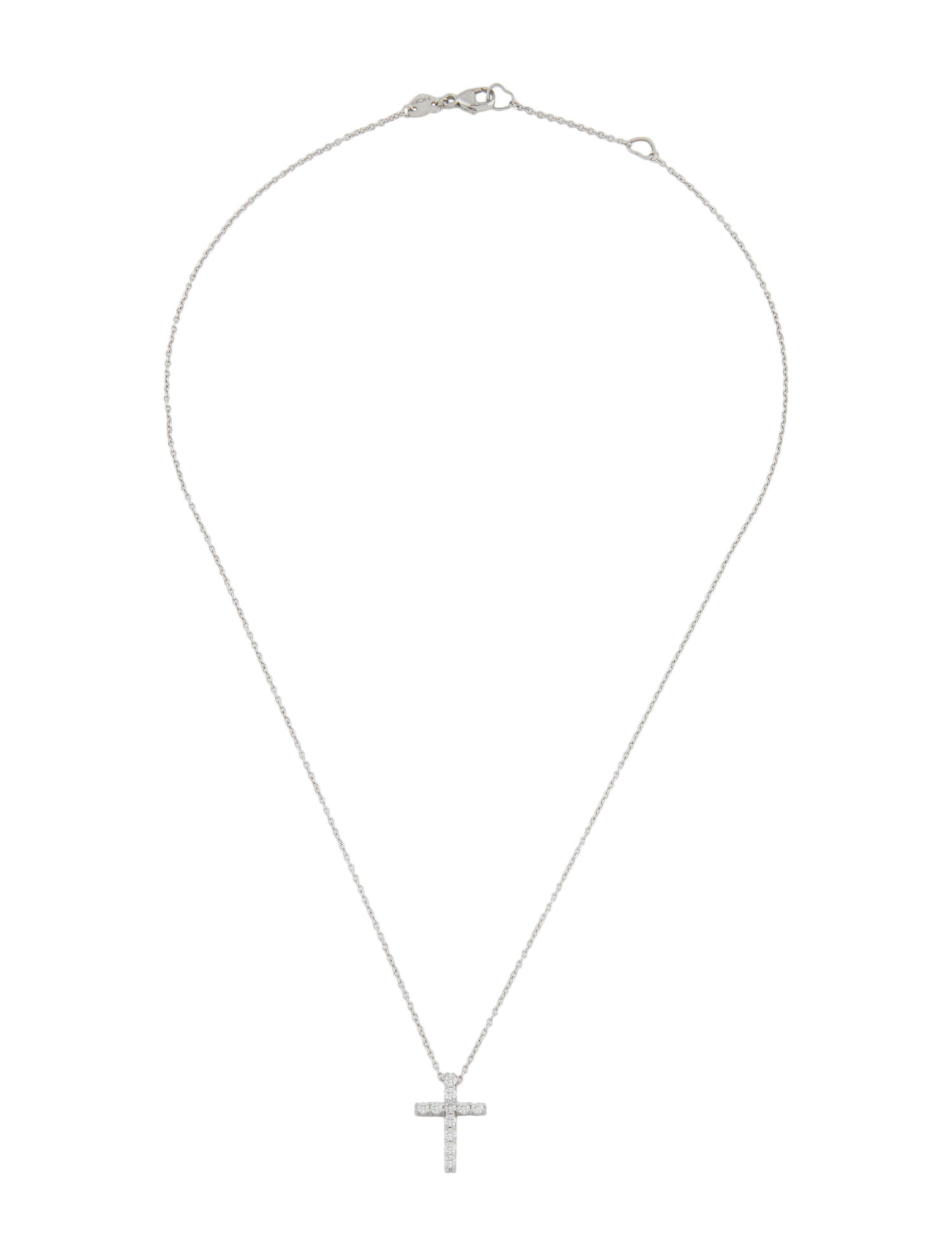 Hearts on Fire 18K Diamond Whimsical Cross Pendant Necklace - Rhodium ...