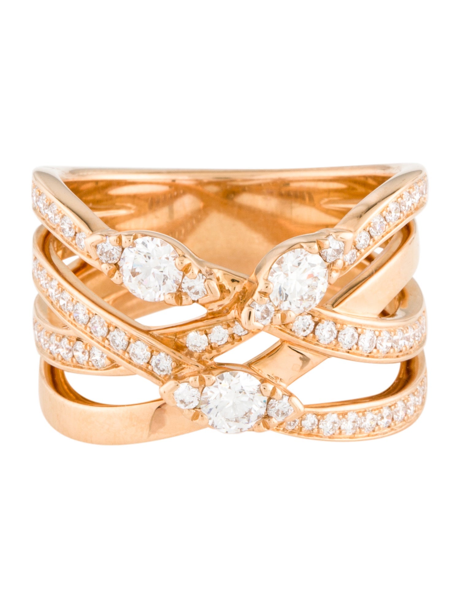 Hearts on Fire 18K Diamond Aerial Right Hand Band Ring - Band, Rings ...