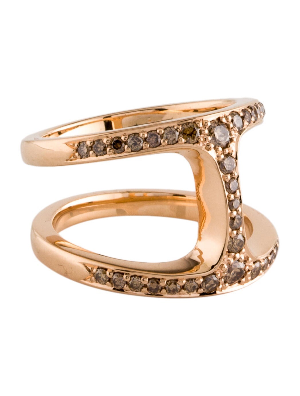 Hoorsenbuhs 18K Brown Diamond Dame Phantom Band Ring - 18K Rose Gold ...