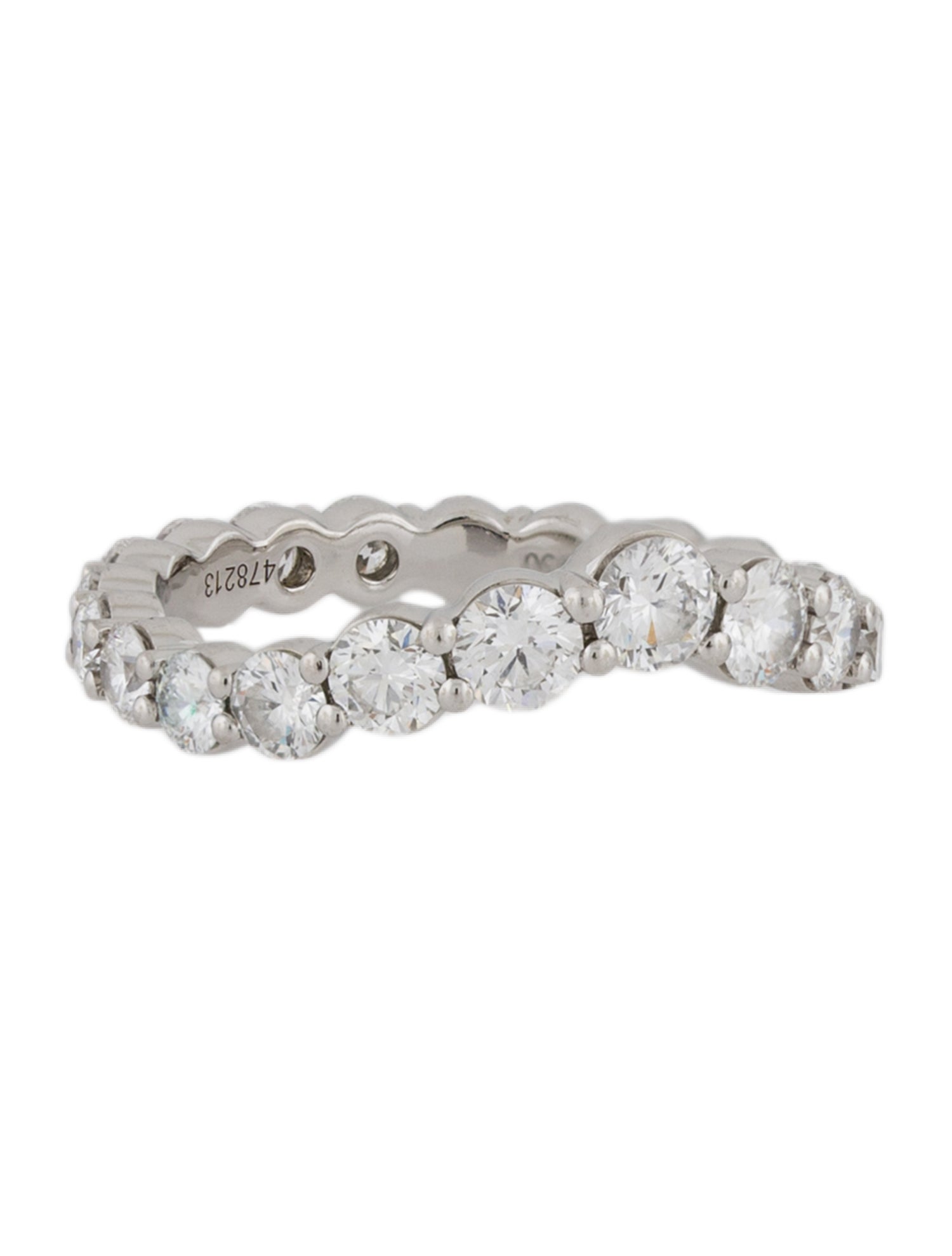 Harry Winston Platinum Truly Diamond Wedding Band - 950 Platinum Band ...