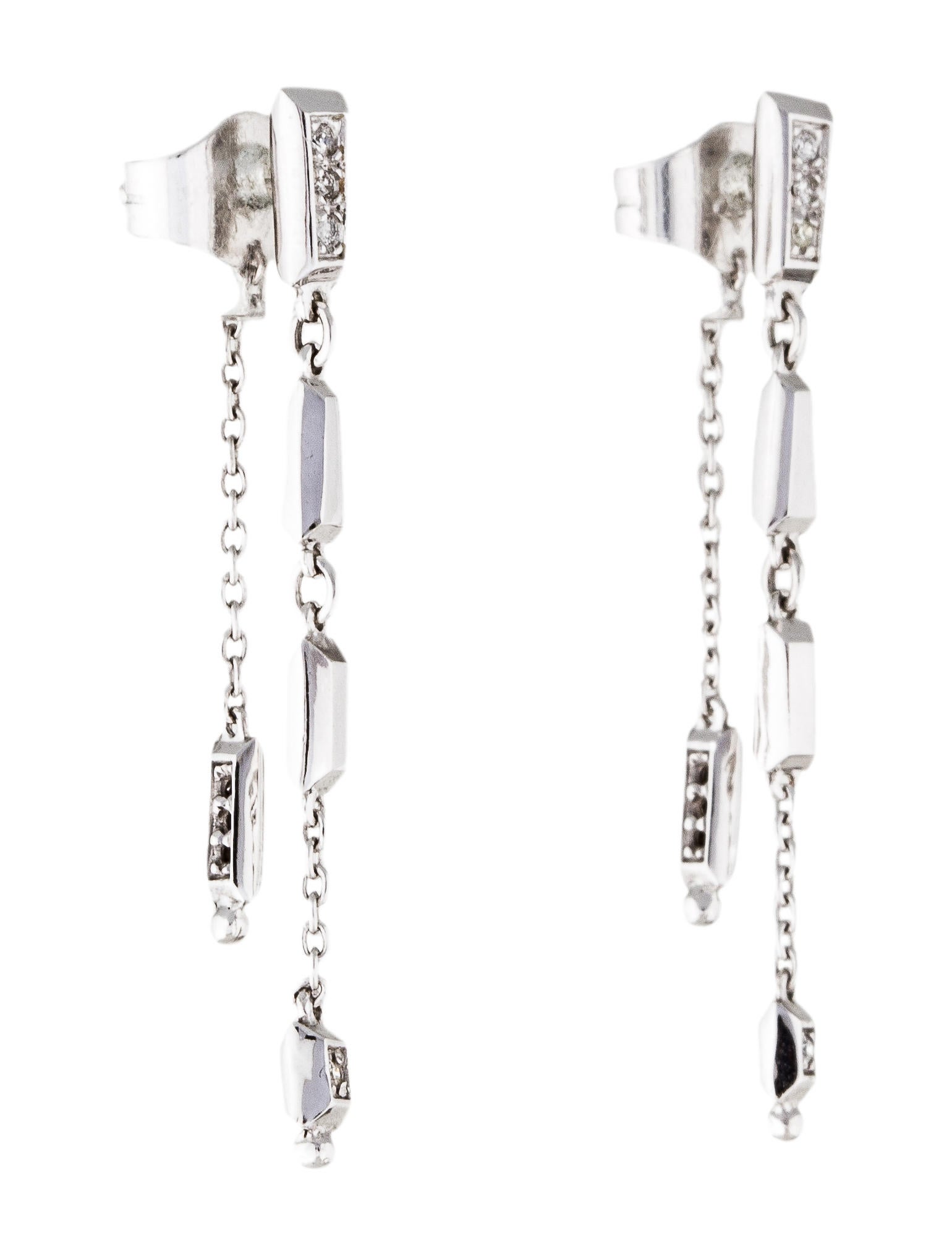 H.Stern 18K Diamond Linear Front-Back Earrings - Earrings - HST20471 ...