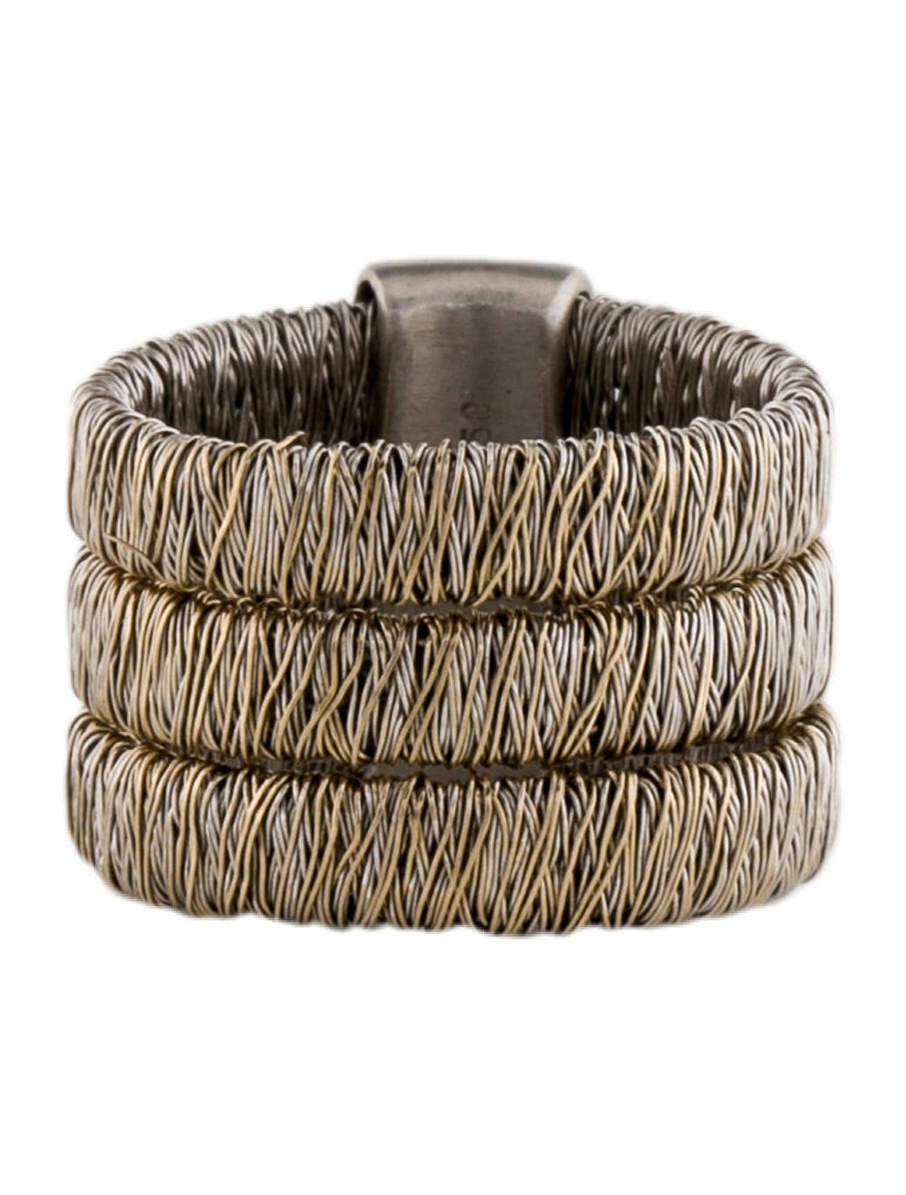 H.Stern 18K Three-Row Wire Band Ring - Gem
