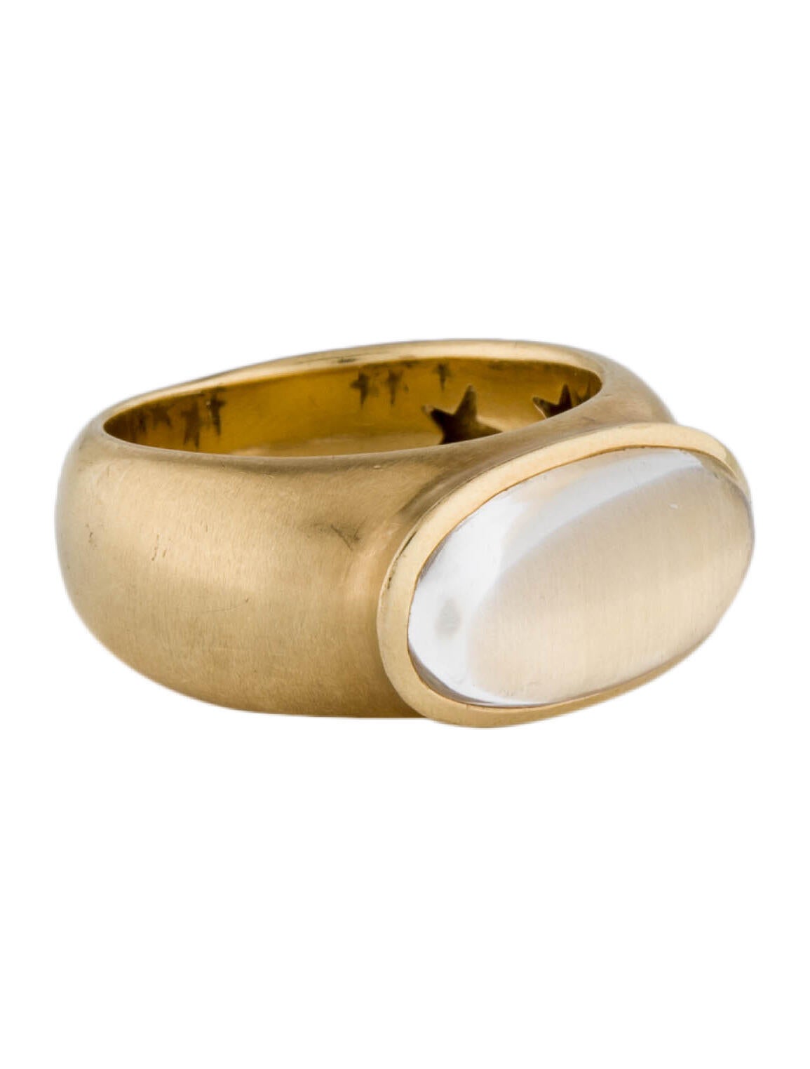 H.Stern 18K Quartz & Diamond Cocktail Ring - 18K Yellow Gold Band ...