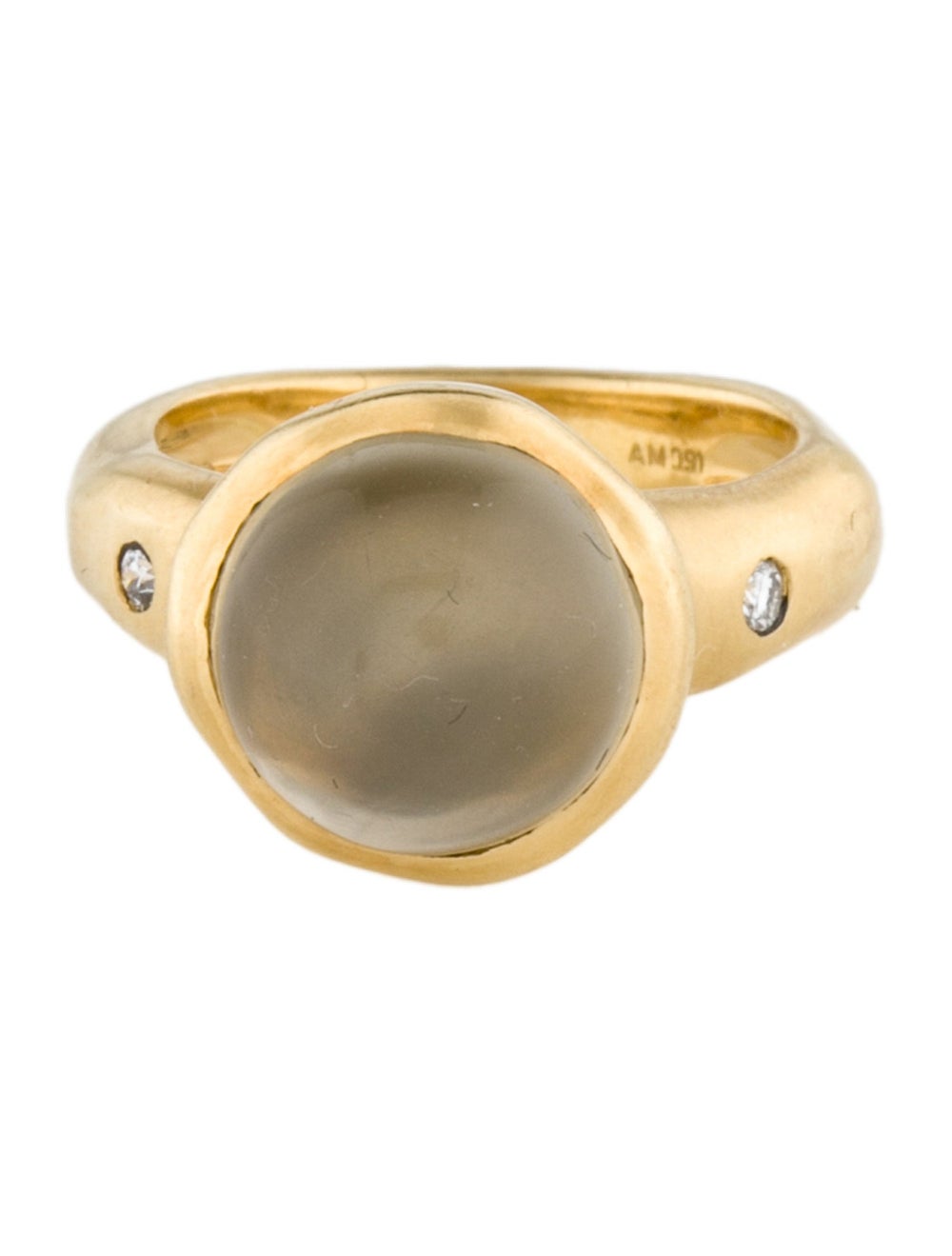 H.Stern 18K Moonstone & Diamond Cocktail Ring - 18K Yellow Gold ...