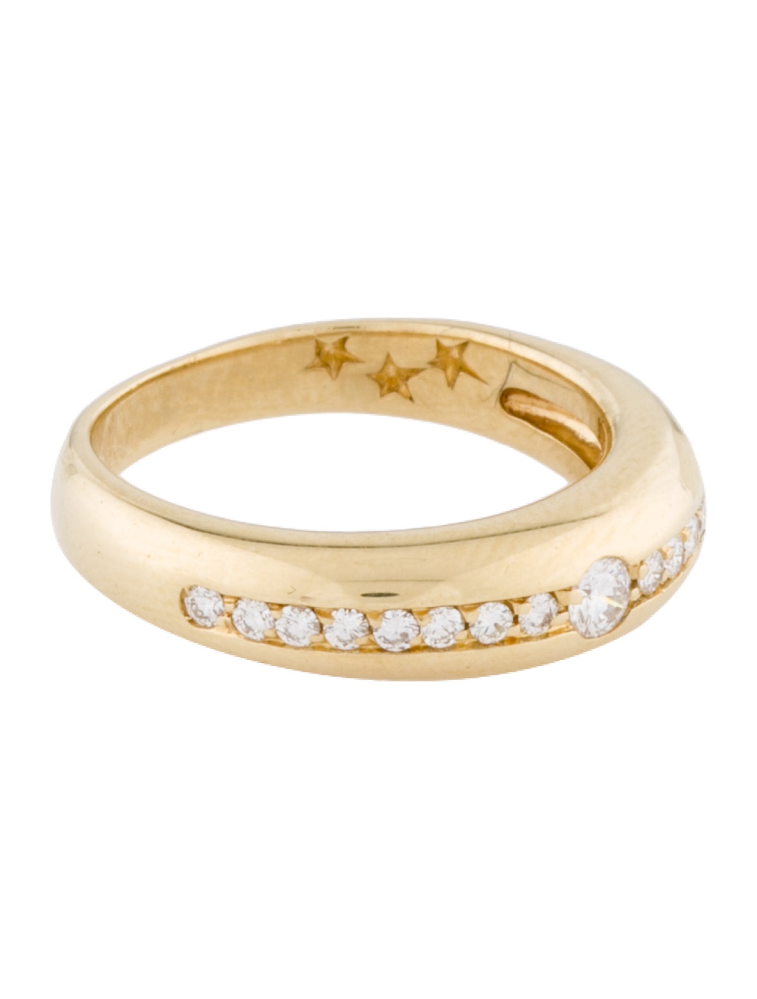 H.Stern 18K Diamond Band - 18K Yellow Gold Band, Rings - HST22935 | The ...