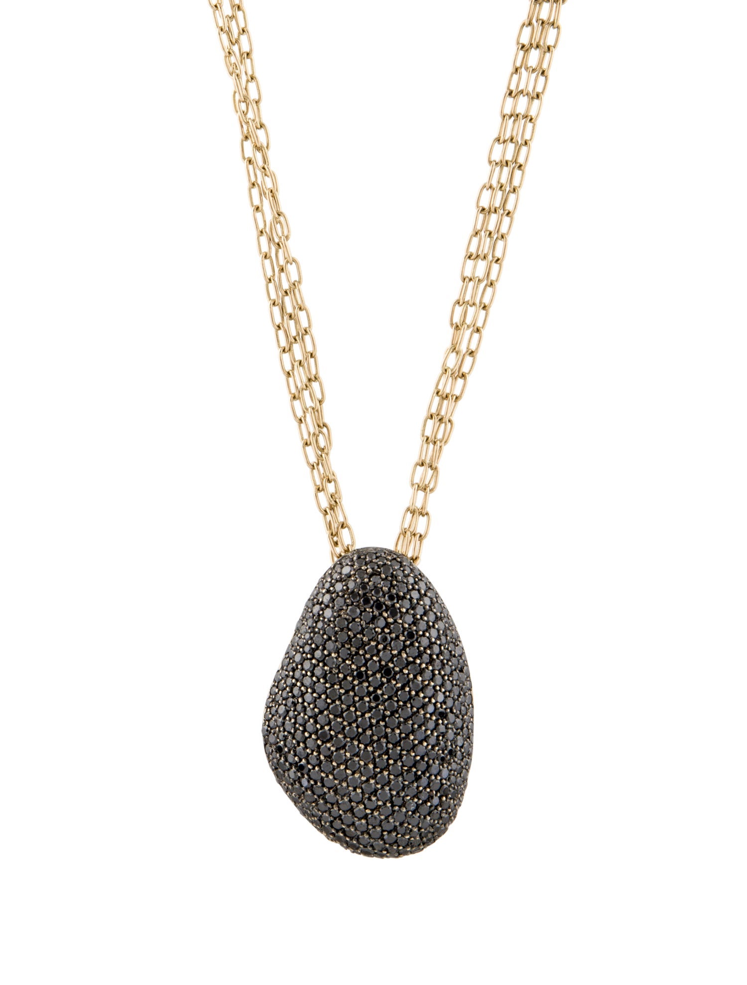 H.Stern 18K 4.32ctw Diamond Golden Stones Pendant Necklace - 18K Yellow ...