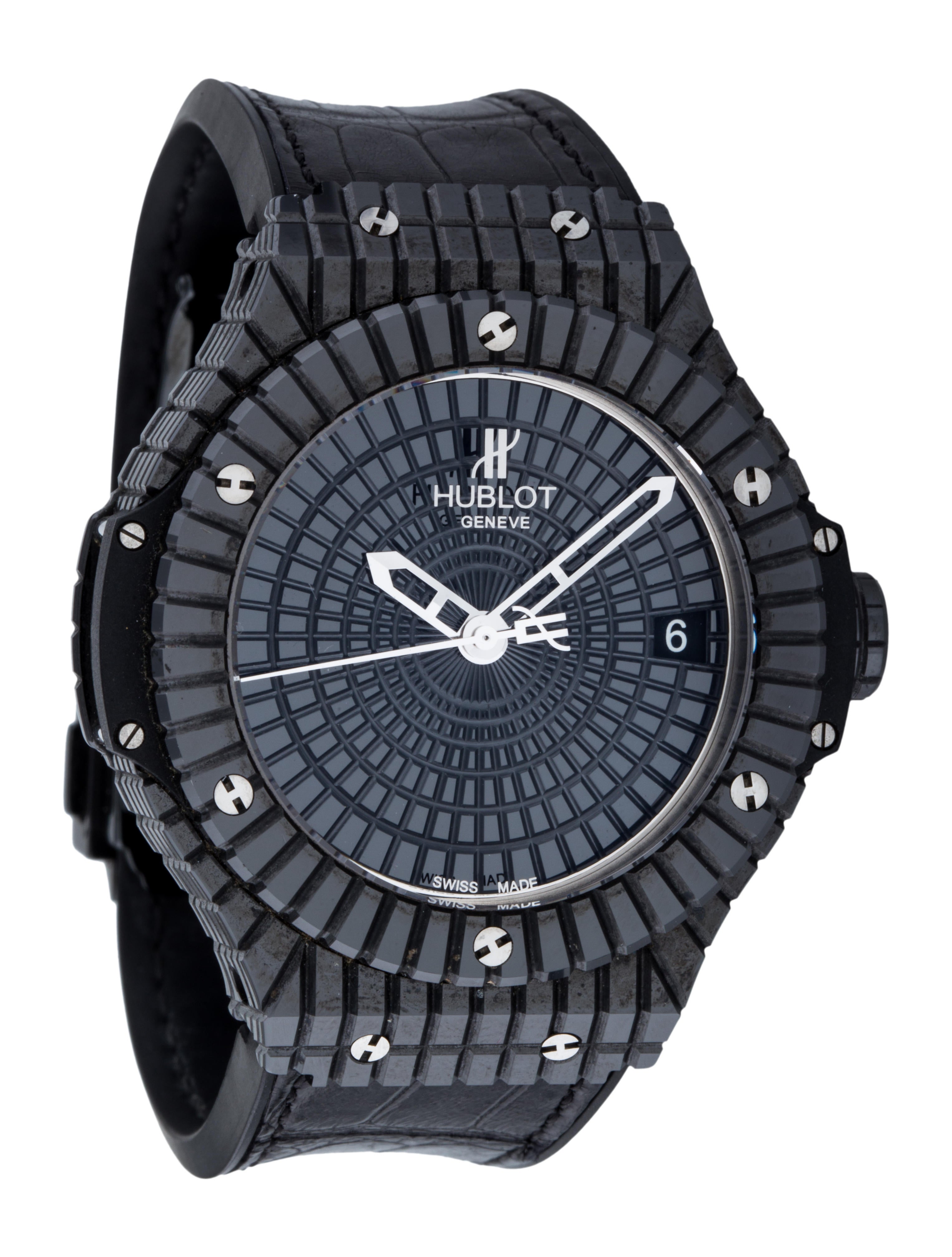 Hublot Big Bang Caviar Automatic Watch - Black, Titanium - HUB20038 ...