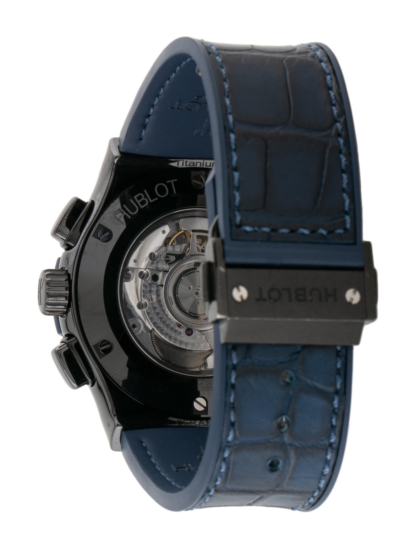 Hublot Classic Fusion Ceramic Blue Chronograph Watch - 521.CM.7170.LR ...