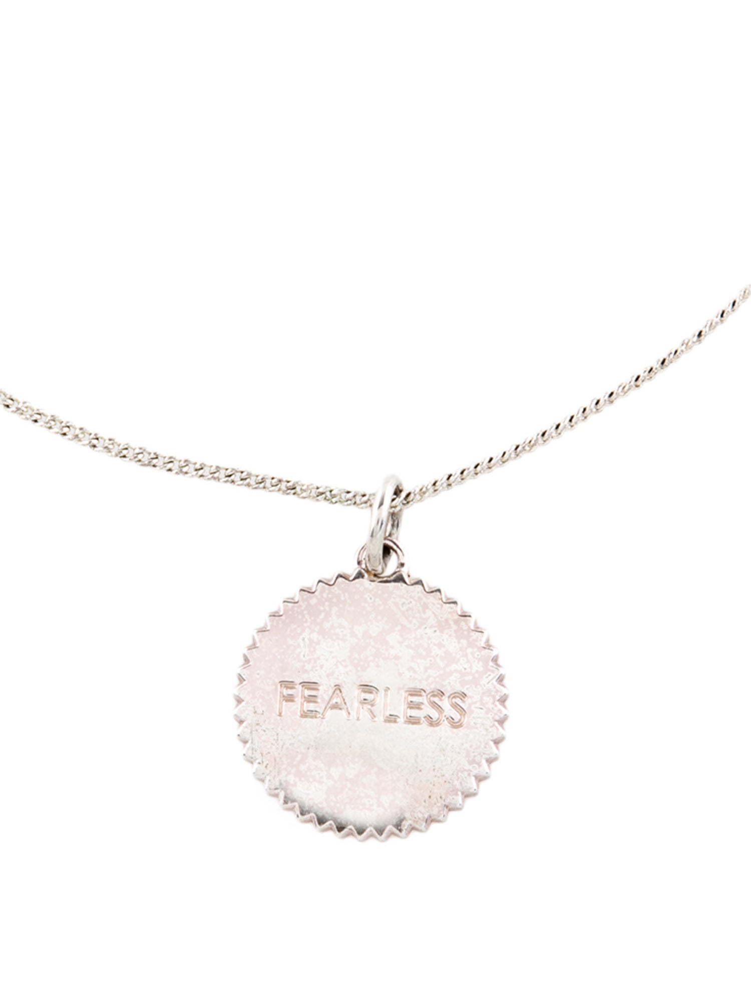 India Hicks Fearless Pendant Necklace - Silver-Tone Metal Pendant ...