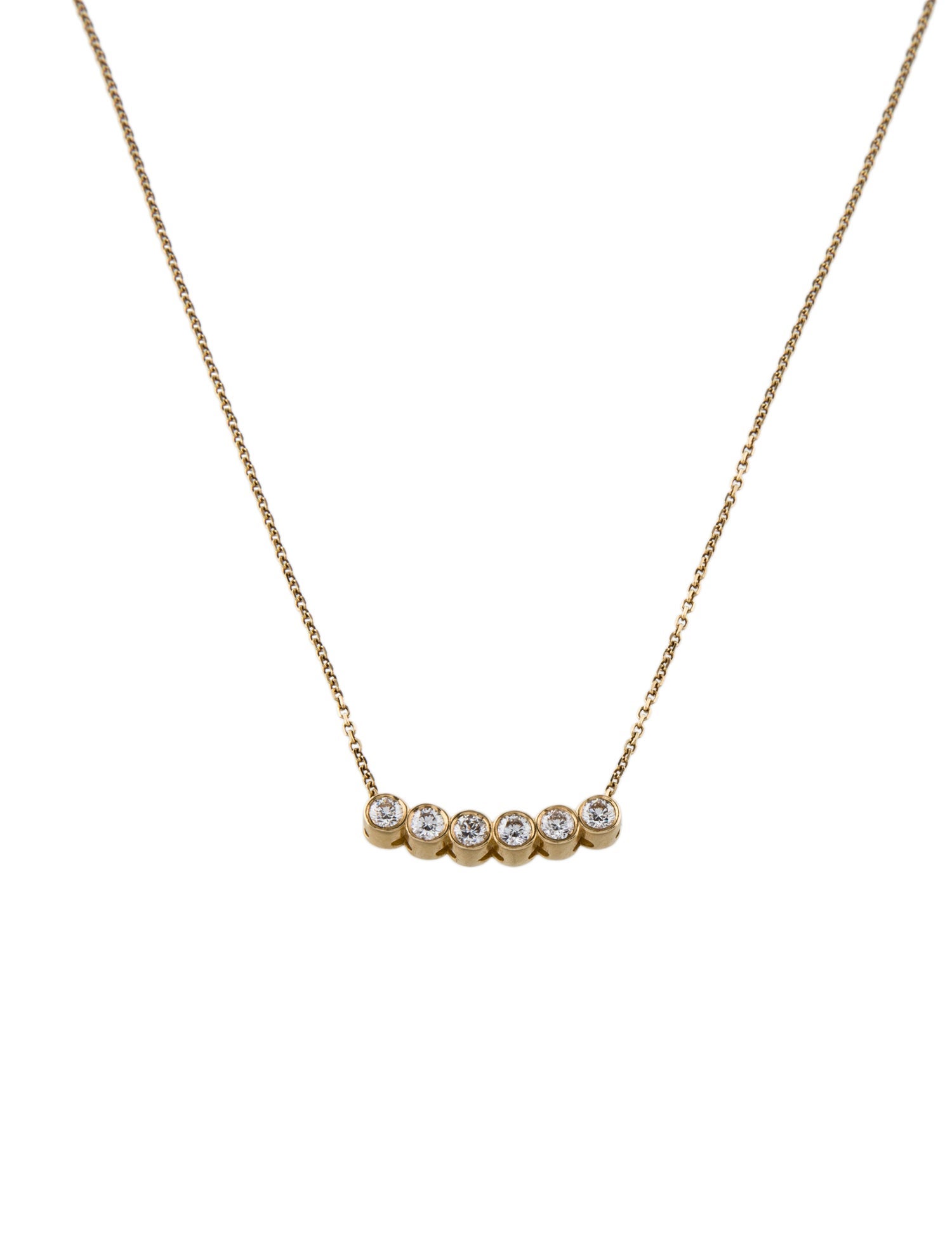 Necklace 14K Diamond Pendant Necklace - 14K Yellow Gold Pendant ...