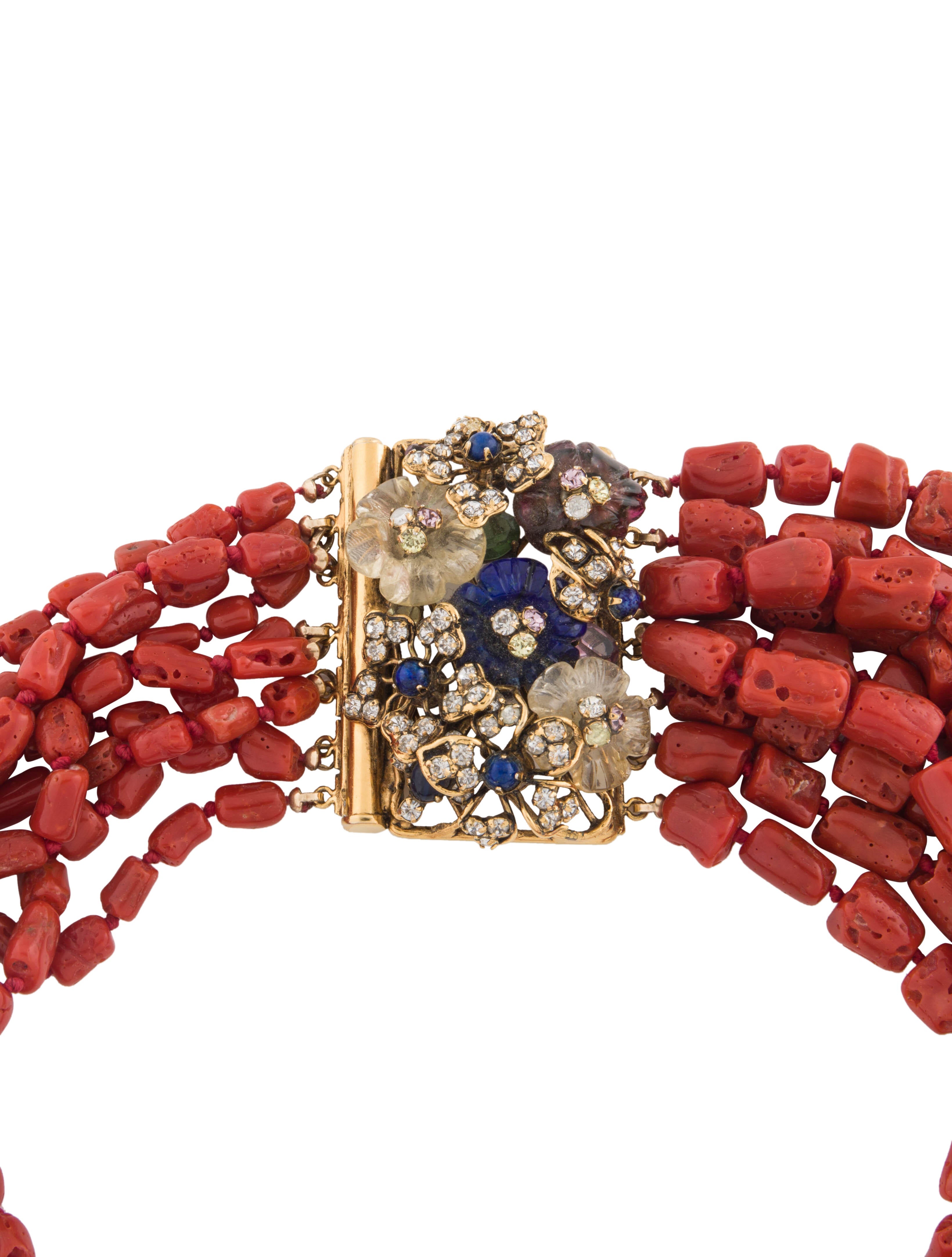 Iradj Moini Multistone Coral Bead Necklace - Red Bead Strand, Necklaces ...