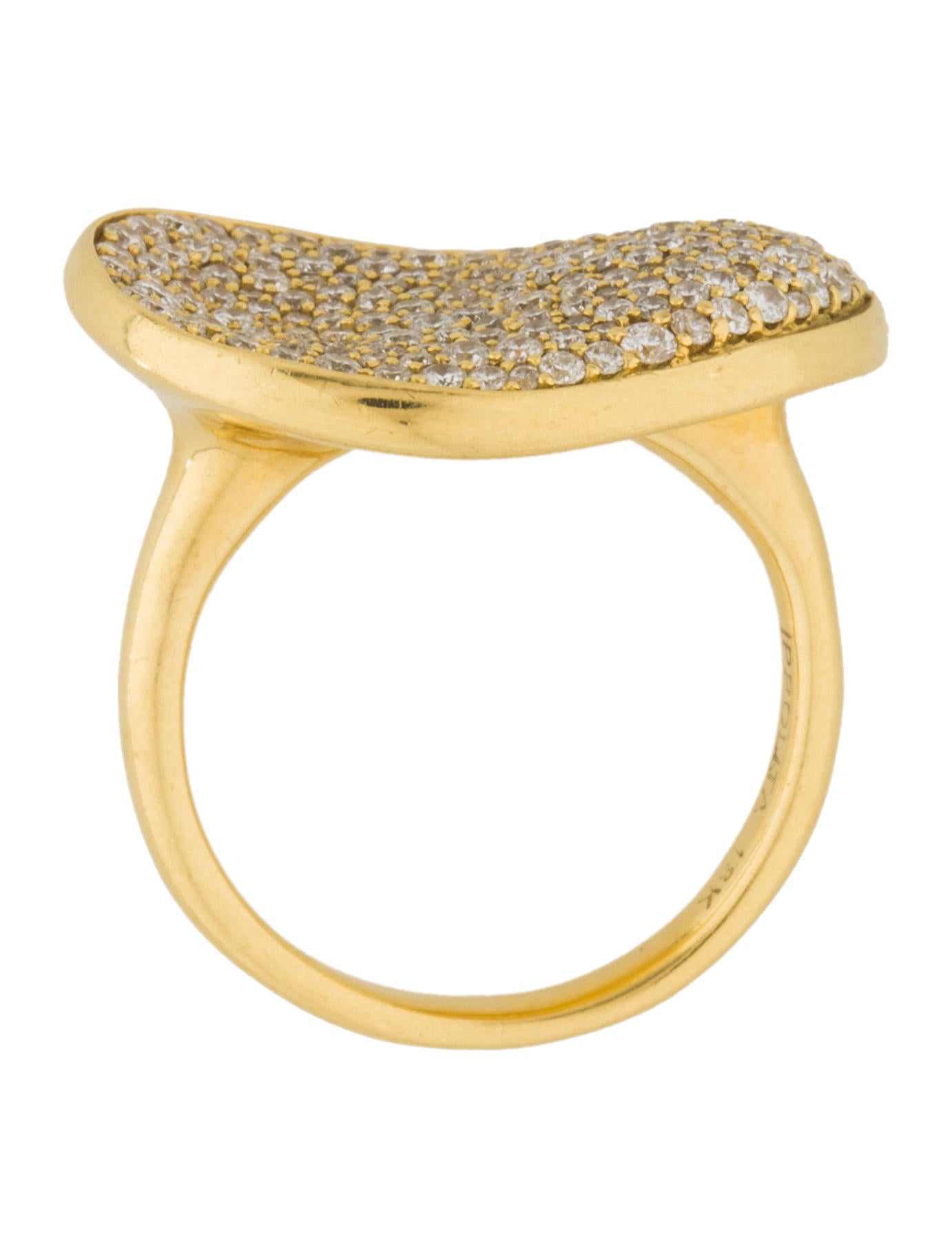 Ippolita 18K Diamond Stardust Kidney Bean Ring - Rings - IPP27763 | The ...