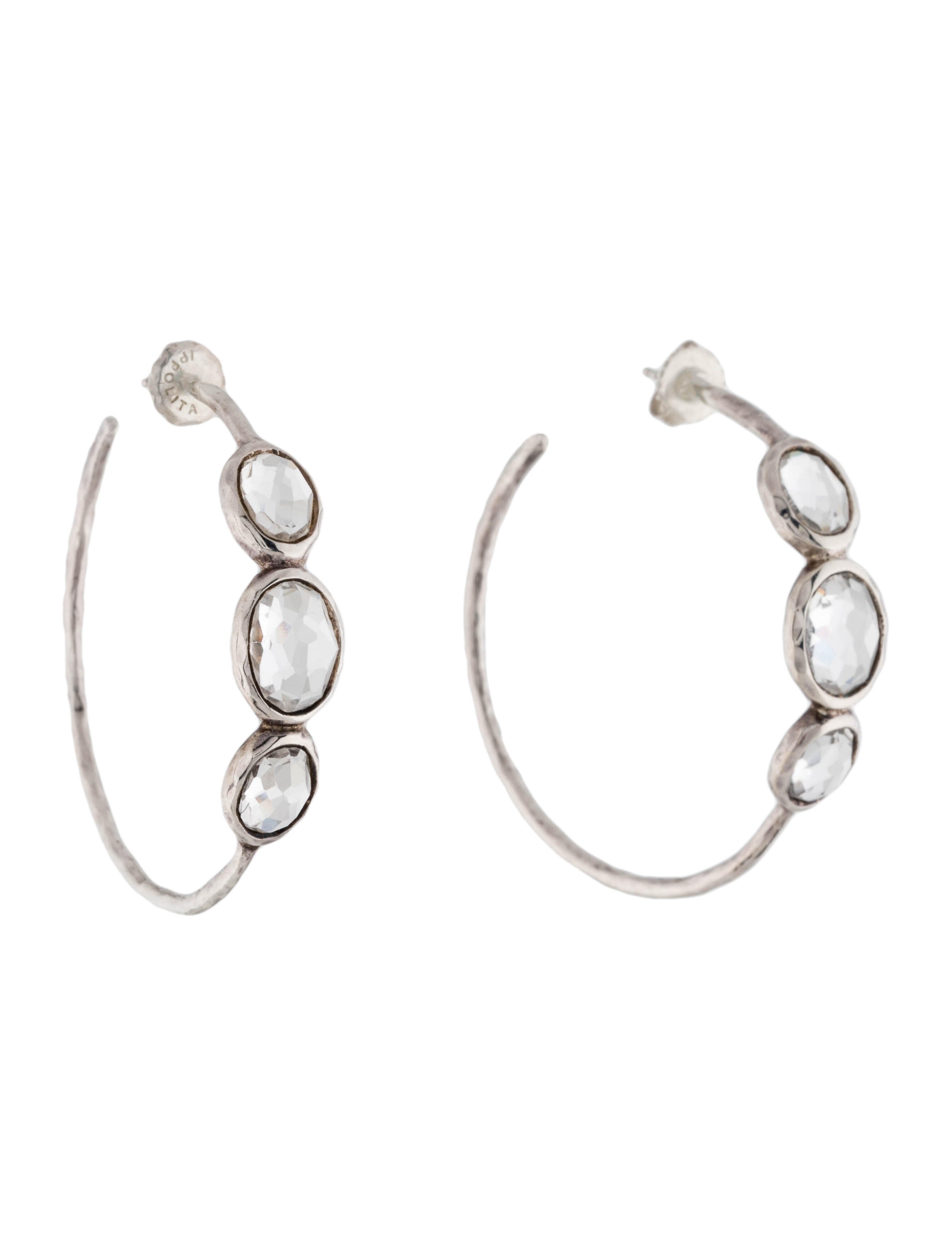 Ippolita 18K Citrine Rock Candy 3-Stone Hoop Earrings - 18K Yellow Gold ...