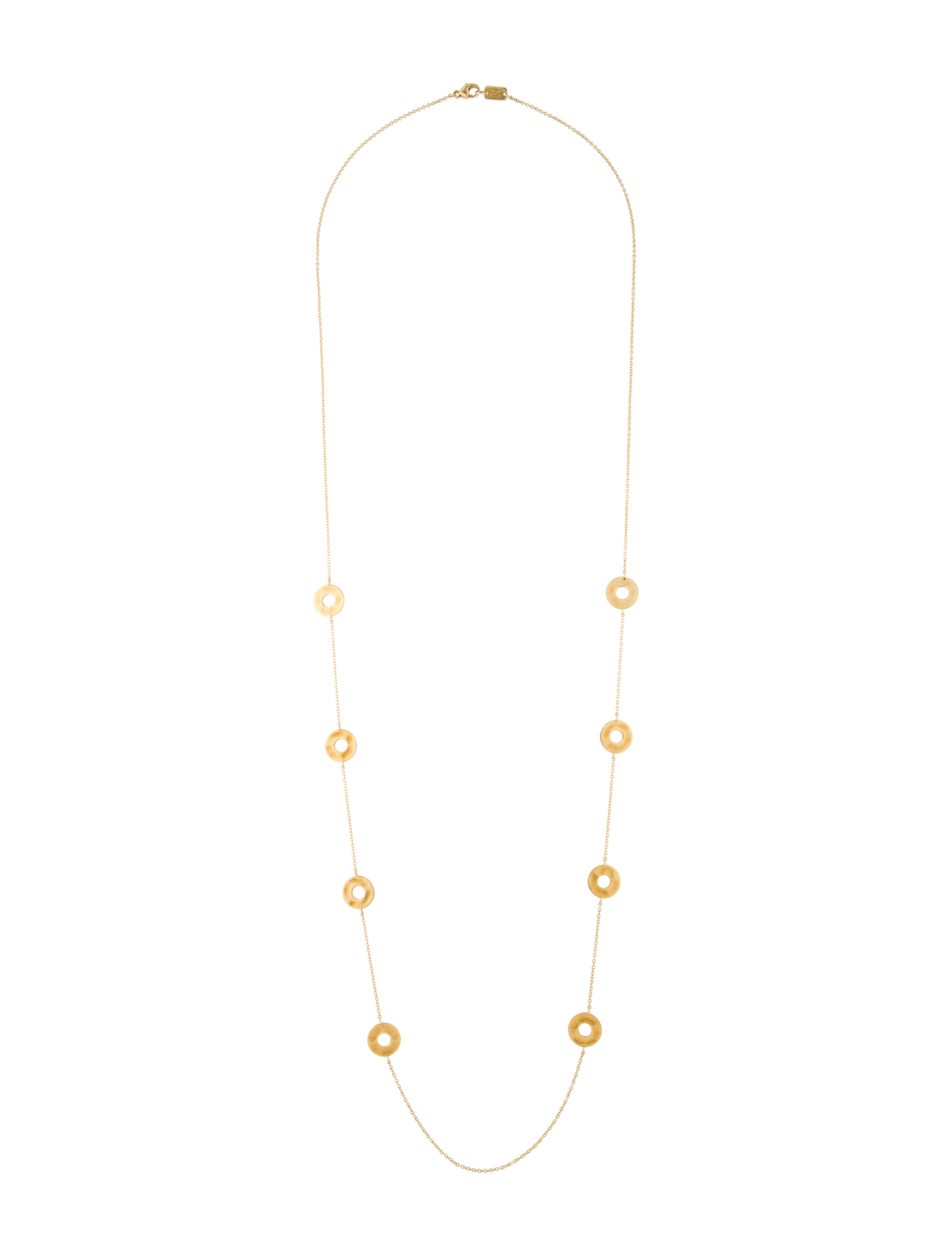 Ippolita 18K Wavy Circle Station Necklace - 18K Yellow Gold Station ...