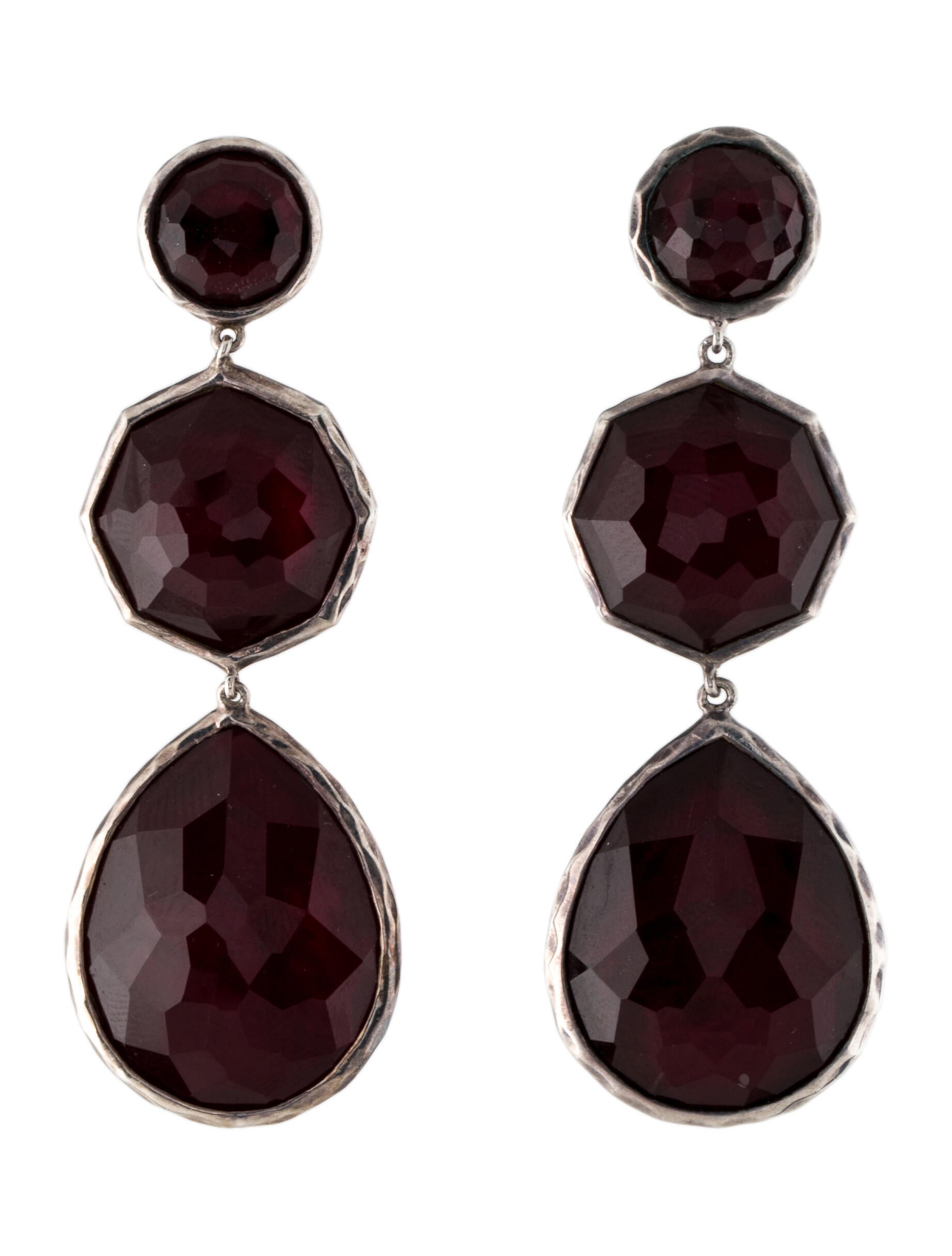 Ippolita Quartz & Hematite Double Drop Earrings - Sterling Silver Drop ...