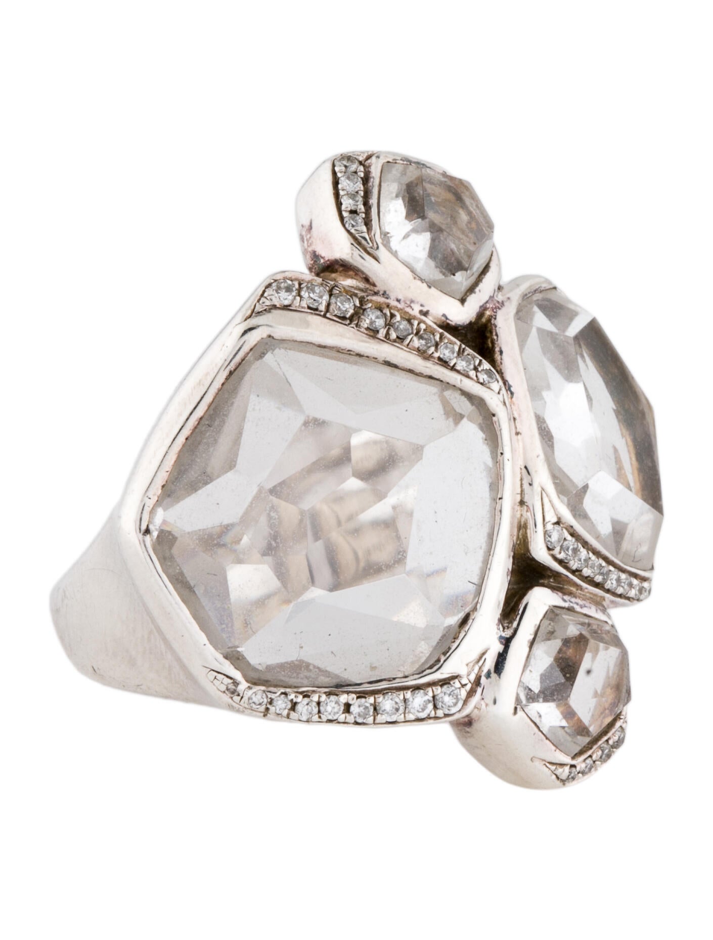Ippolita Quartz & Diamond Cocktail Ring - Sterling Silver Cocktail Ring ...