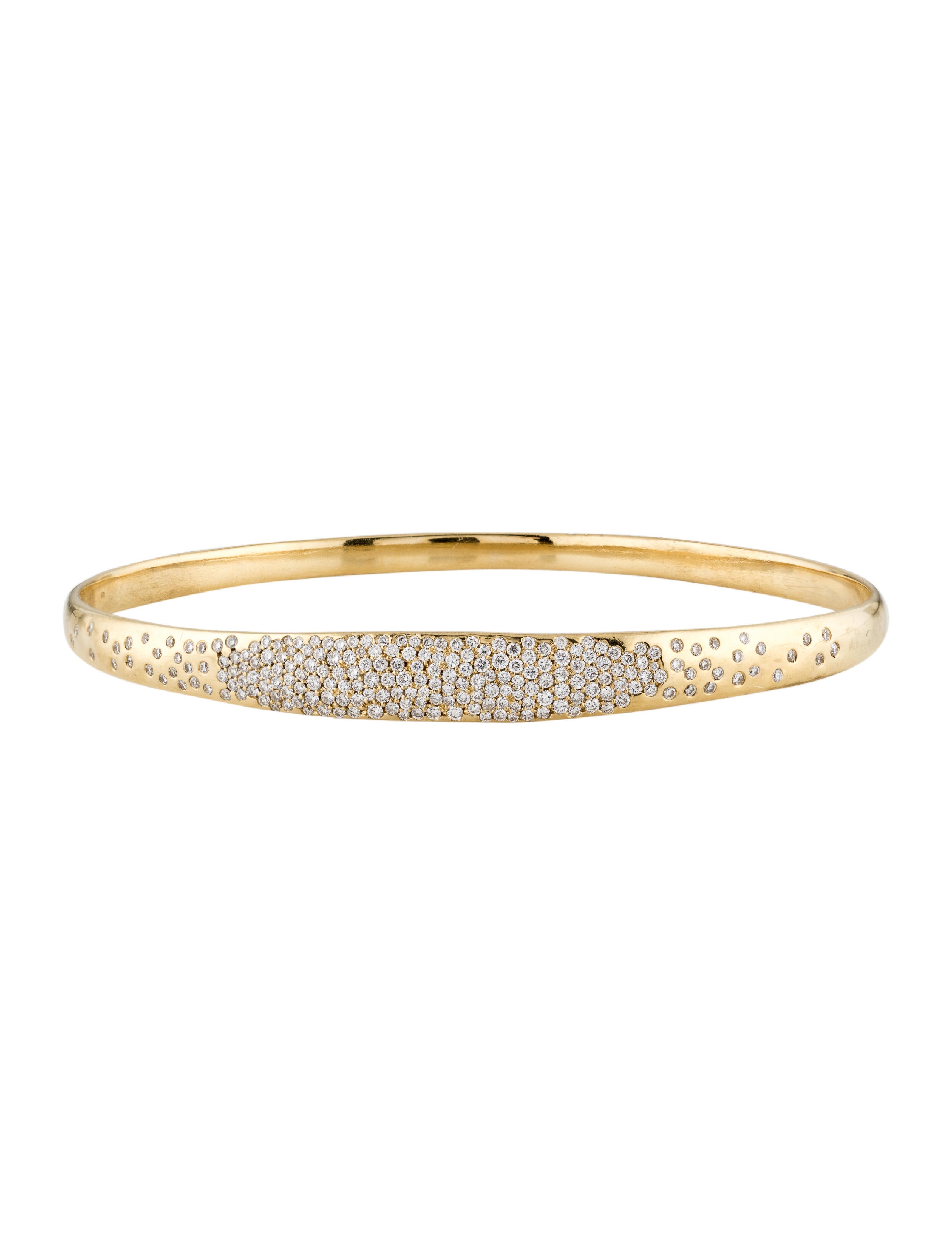 Ippolita 18K Diamond Stardust Bangle - 18K Yellow Gold Bangle, Bracelets - IPP55083 | The RealReal
