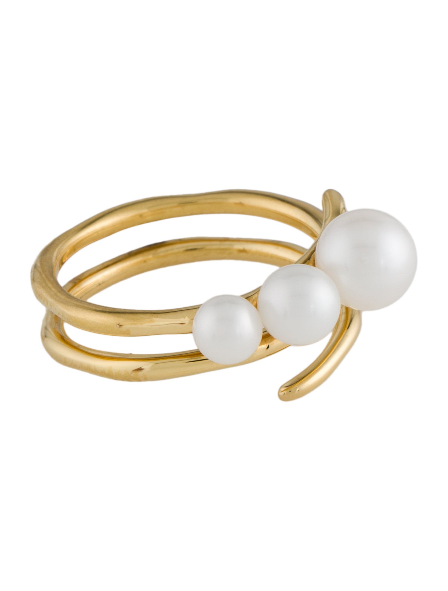 Ippolita 18K Pearl Nova Spiral Ring - 18K Yellow Gold Cocktail Ring ...