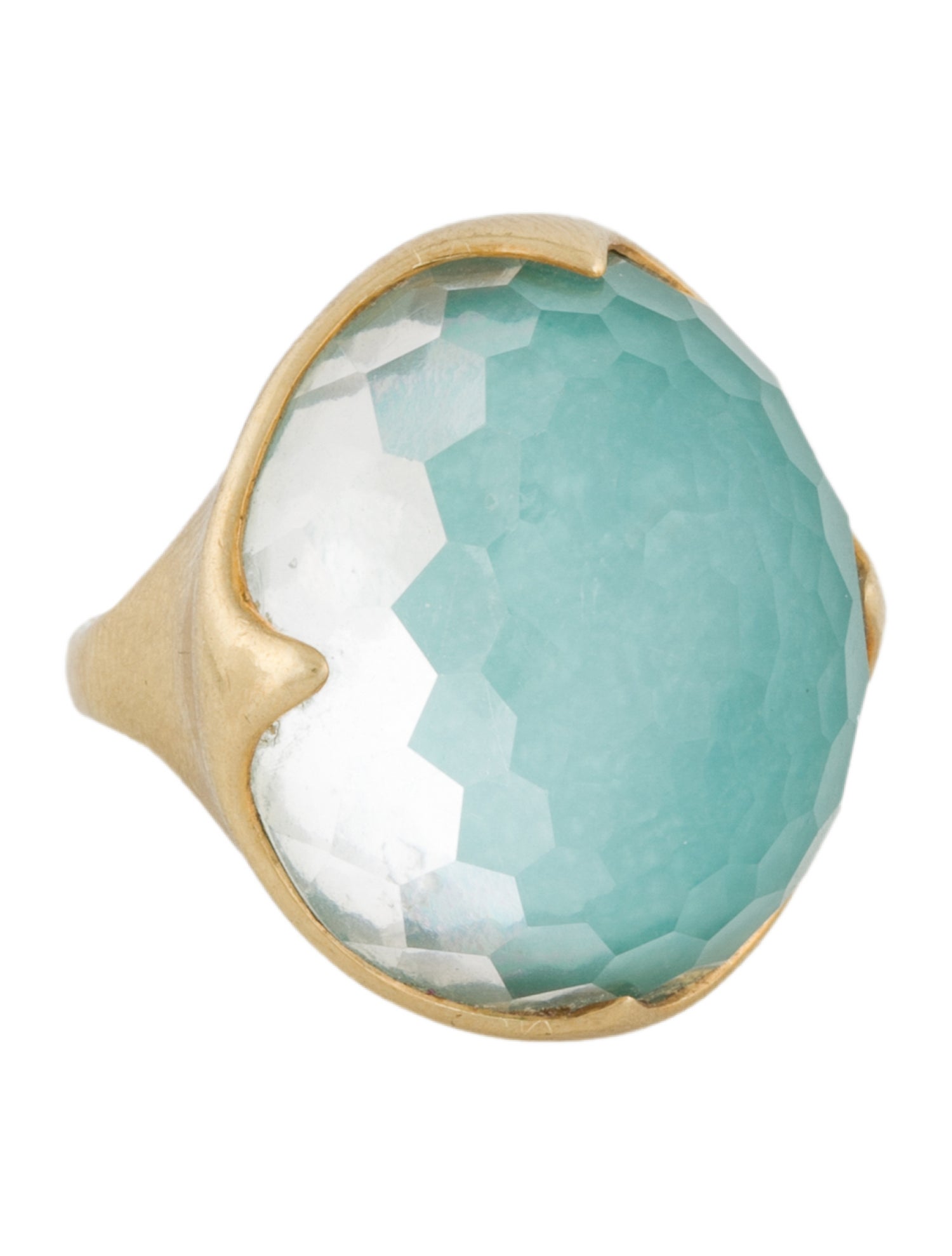 Ippolita 18K Turquoise & Quartz Doublet Rock Candy King Ring - 18K ...