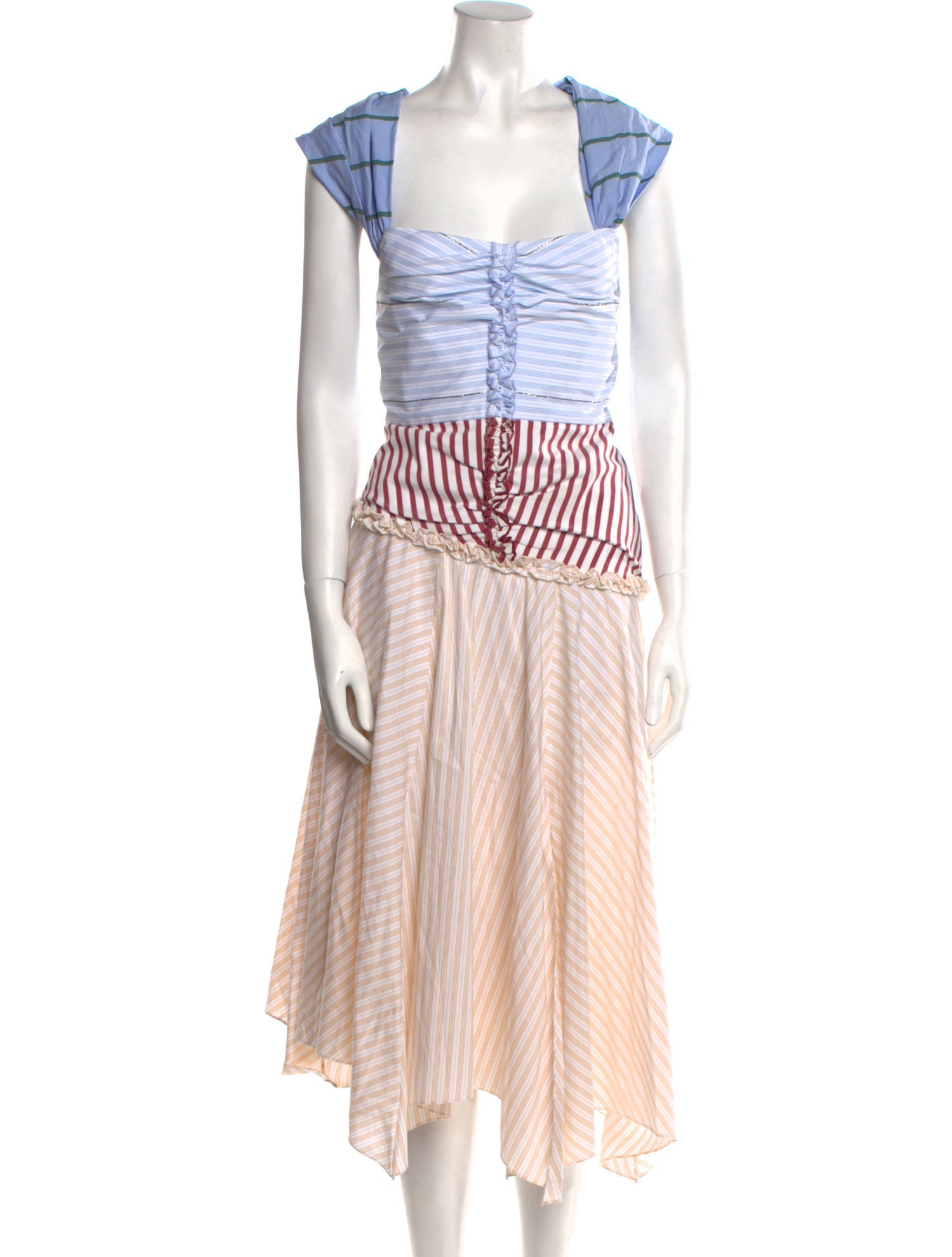 Rosie Assoulin Striped Long Dress - Neutrals Dresses, Clothing ...