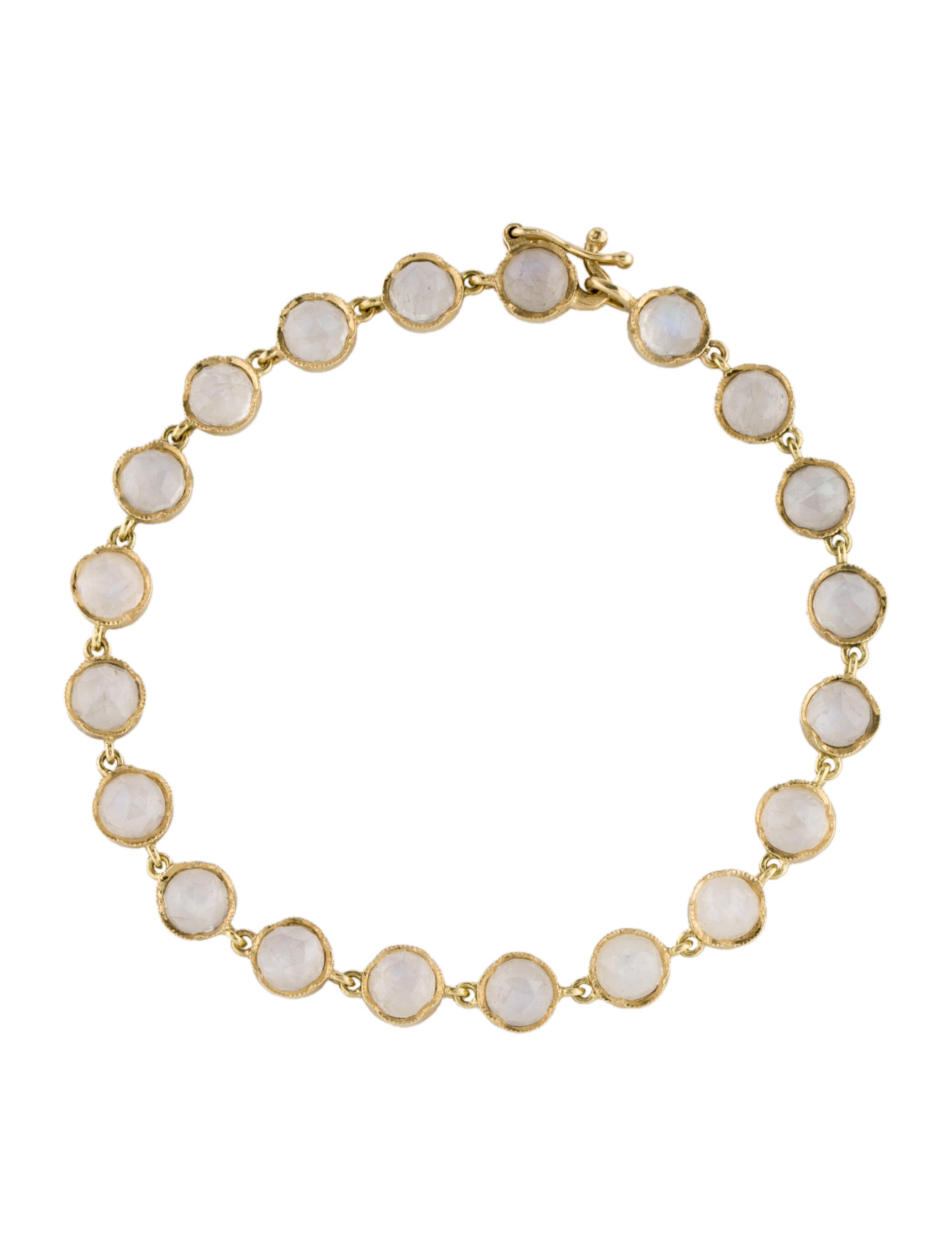 Irene Neuwirth 18K Moonstone Small Classic Link Bracelet - 18K Yellow ...
