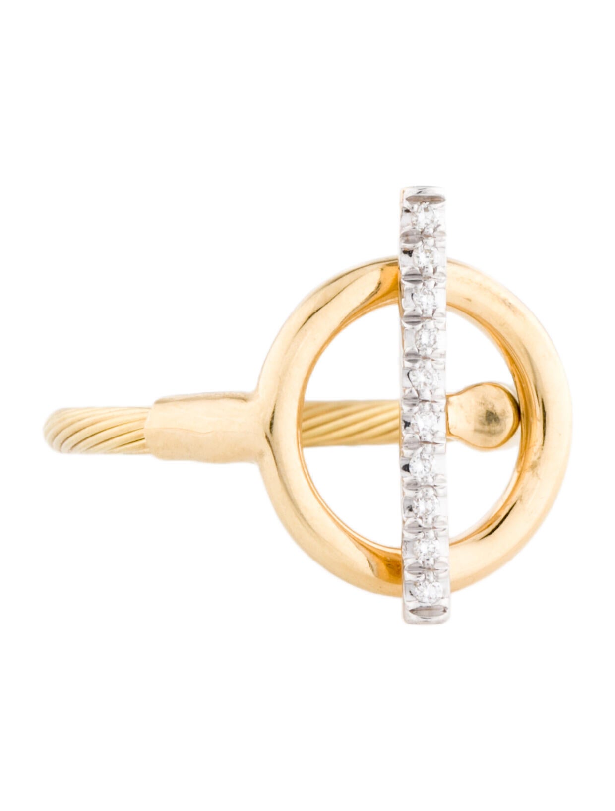 I. Reiss 14K Diamond Toggle Cocktail Ring - 14K Yellow Gold Cocktail ...