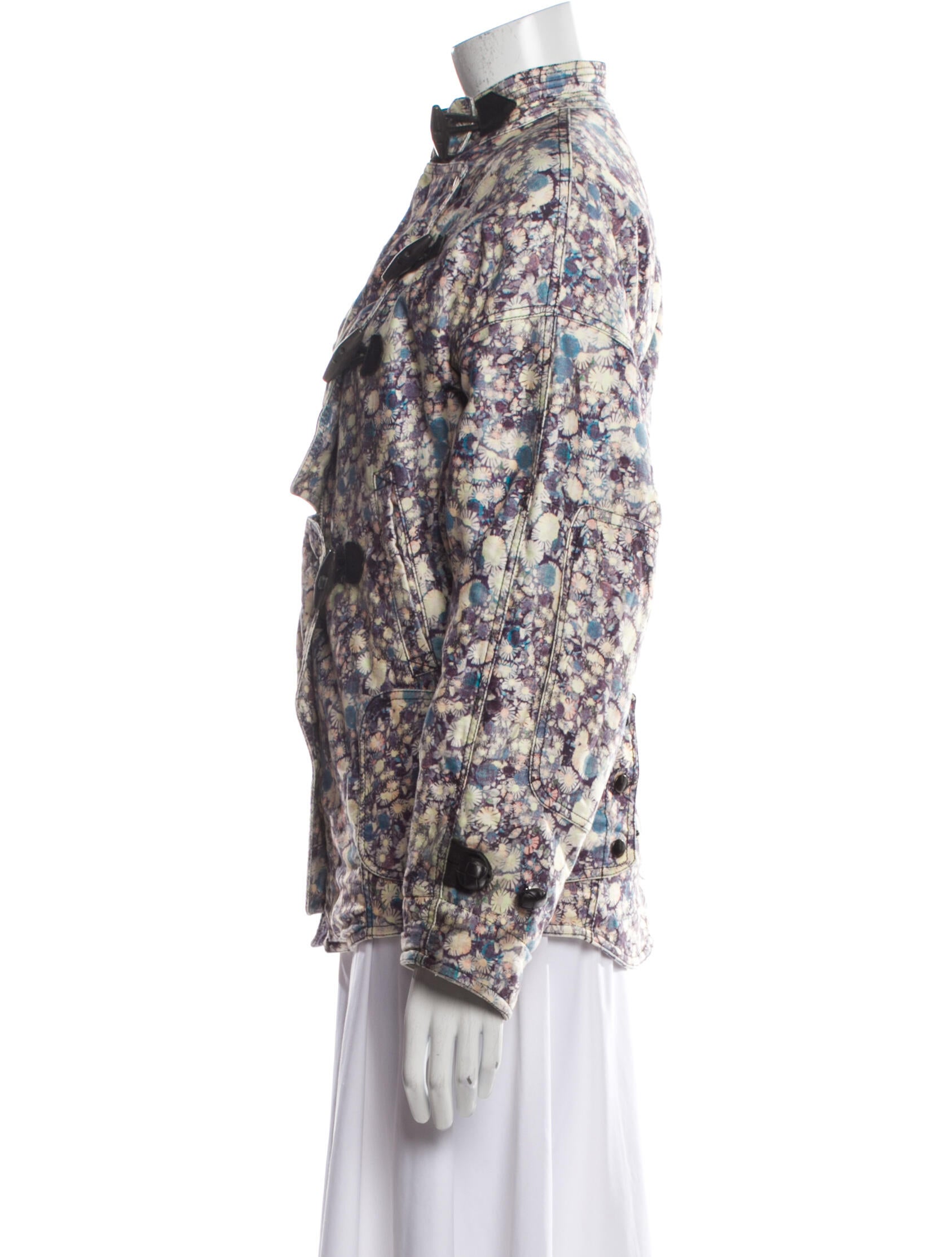 Isabel Marant Floral Print Utility Jacket - Neutrals Jackets, Clothing ...