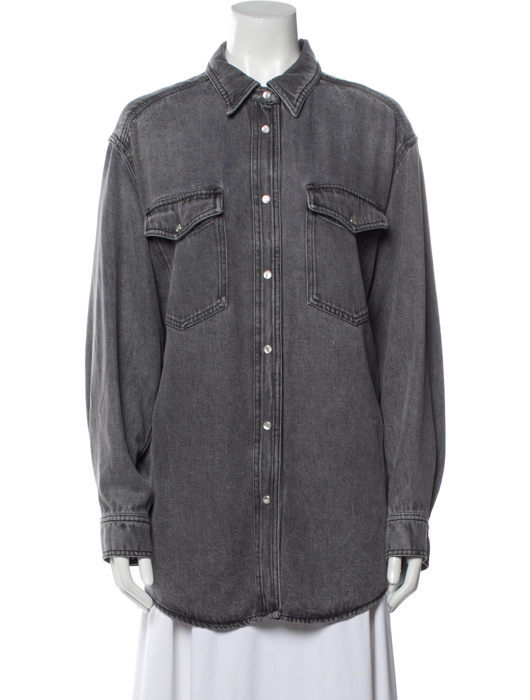 Isabel Marant Denim Jacket - Grey Jackets, Clothing - ISA149306 | The ...