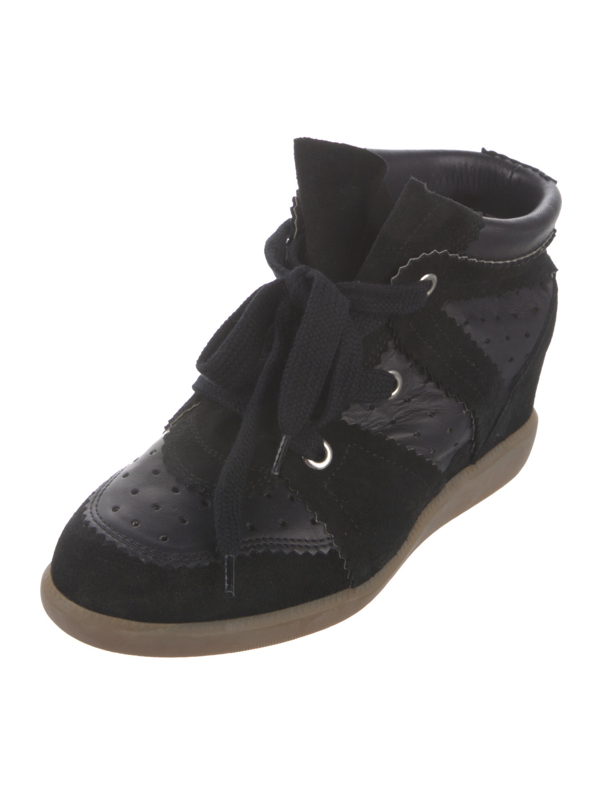 Isabel Marant Bekett Wedge Sneakers - Black Sneakers, Shoes - ISA43851 ...